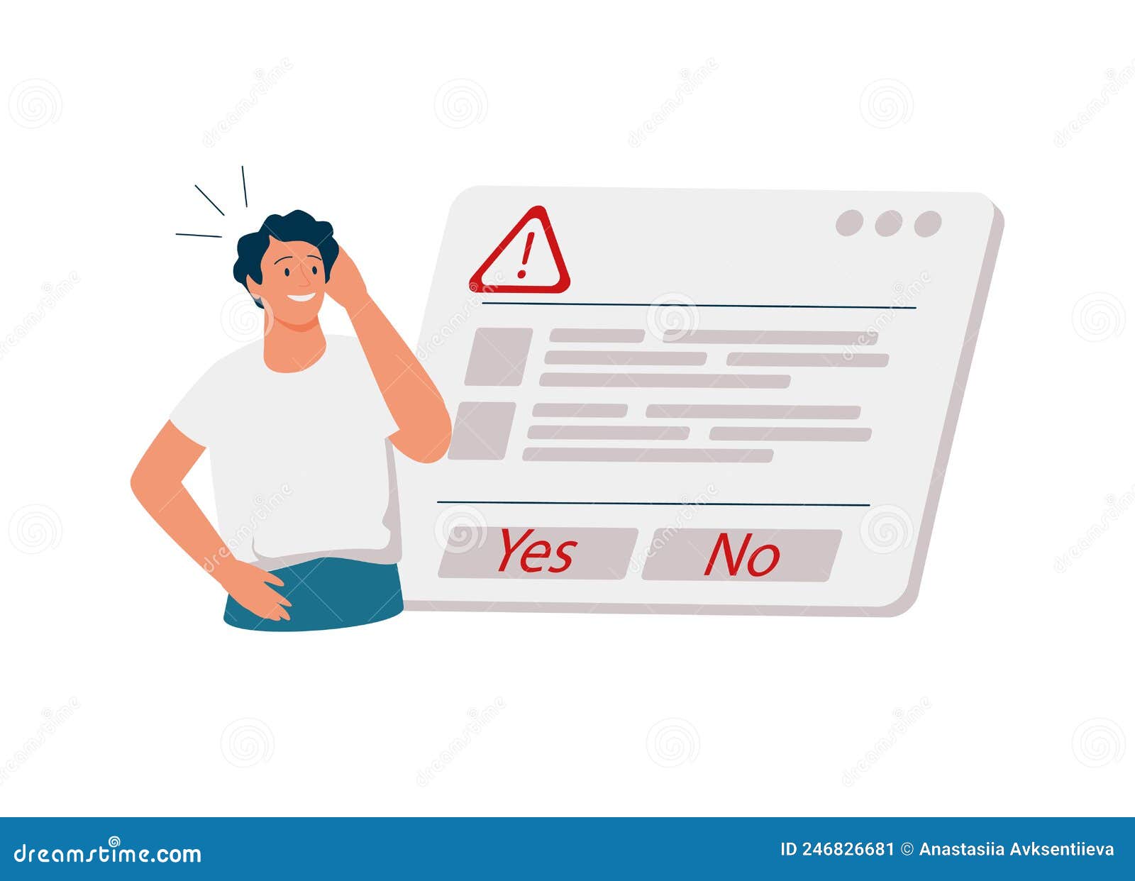 Modal Window with the Apply and Cancel Icons and Customer S Face ...