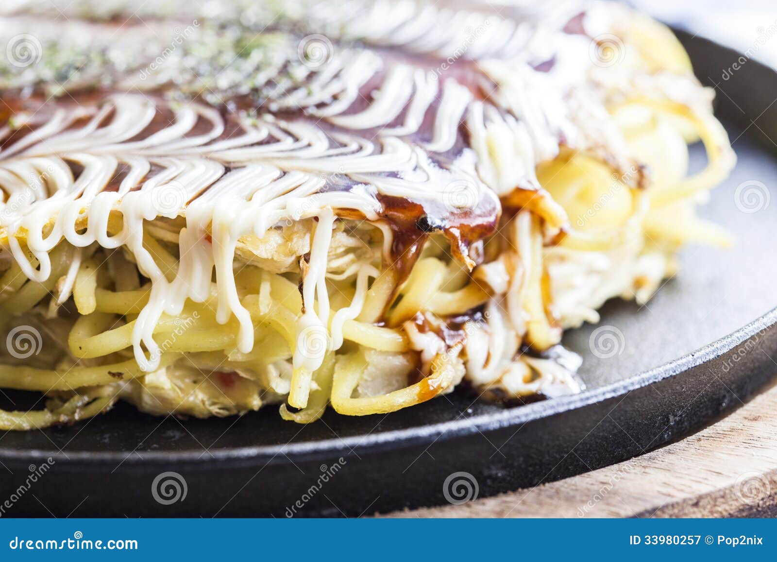 Modanyaki Okonomiyaki Japanses Pizza Stock Image - Image of china ...