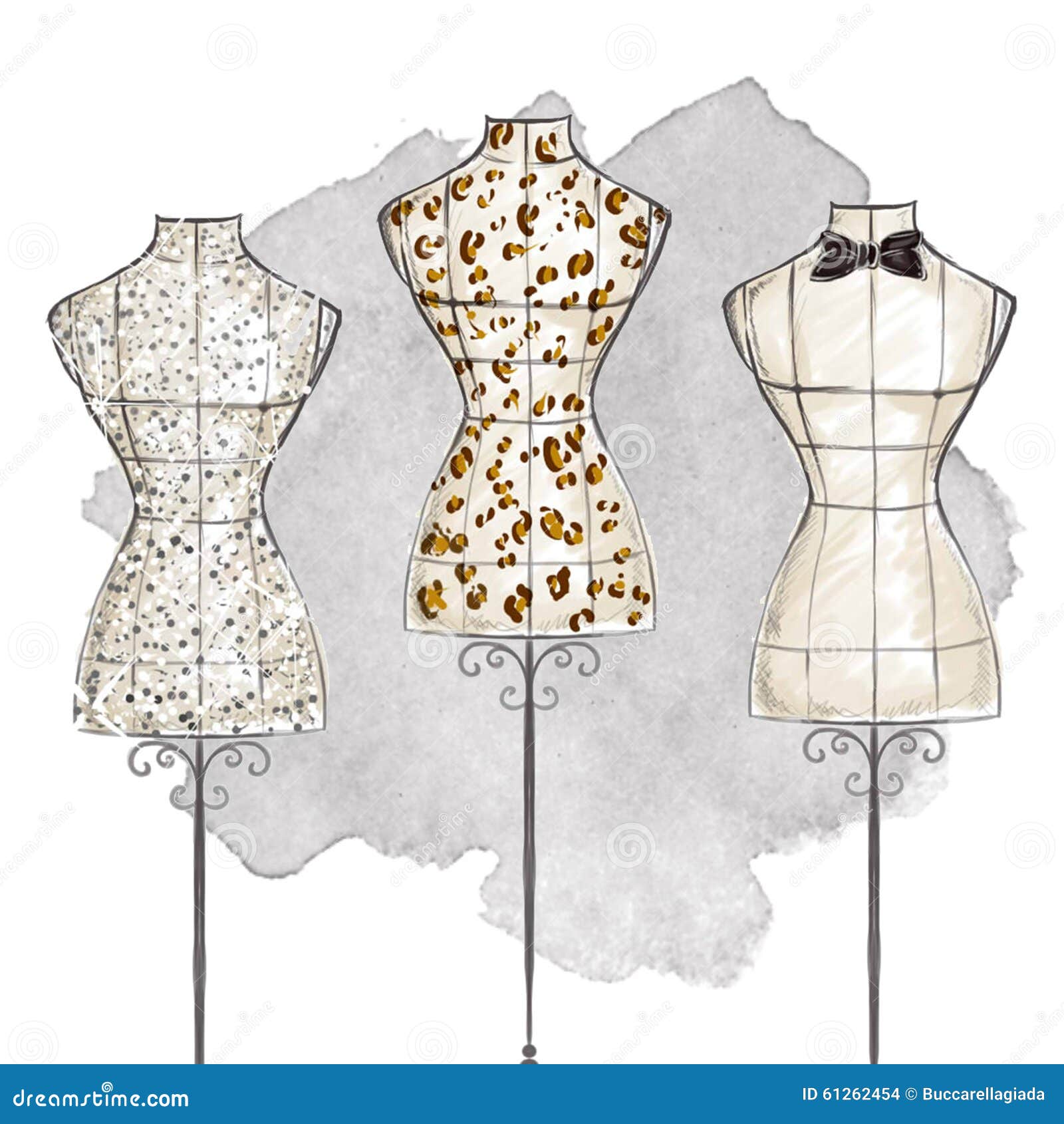 Mode-Illustration - Skizze - Elegante Dame Stock Abbildung ...