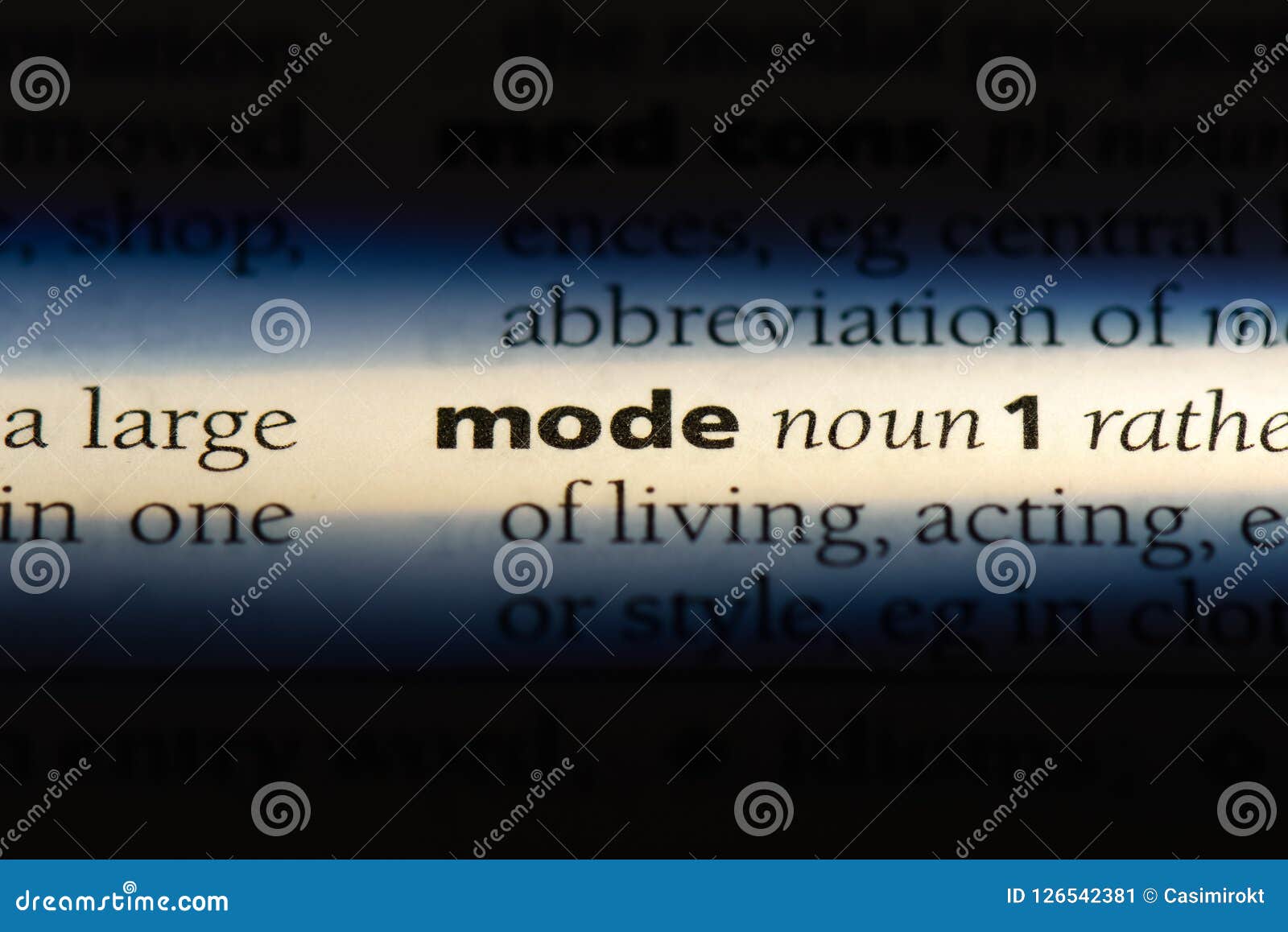Mode stock image. Image of paper, book, english, dictionary - 126542381
