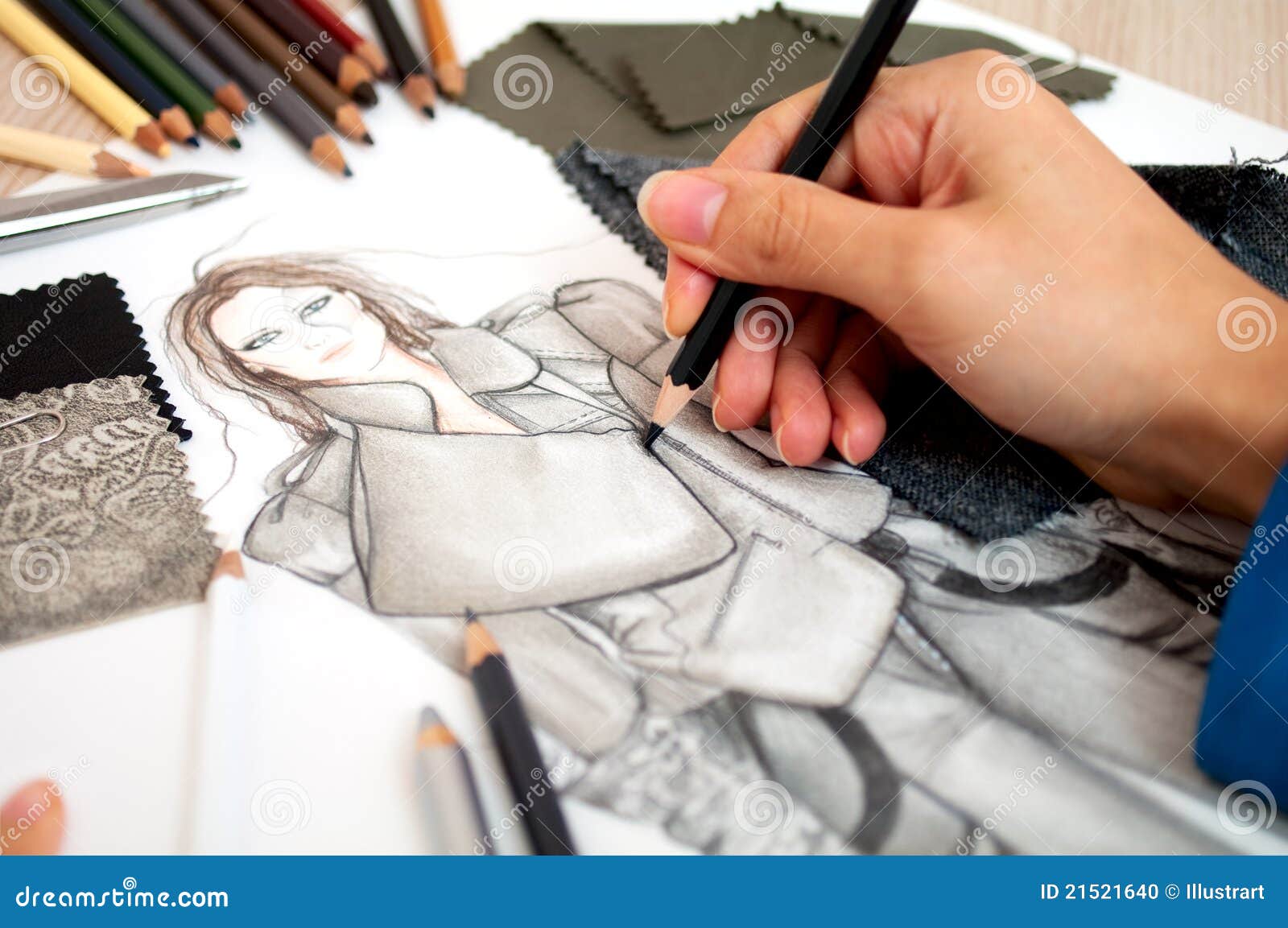 Modedesigner stockfoto. Bild von kleid, exklusiv, konzept - 21521640