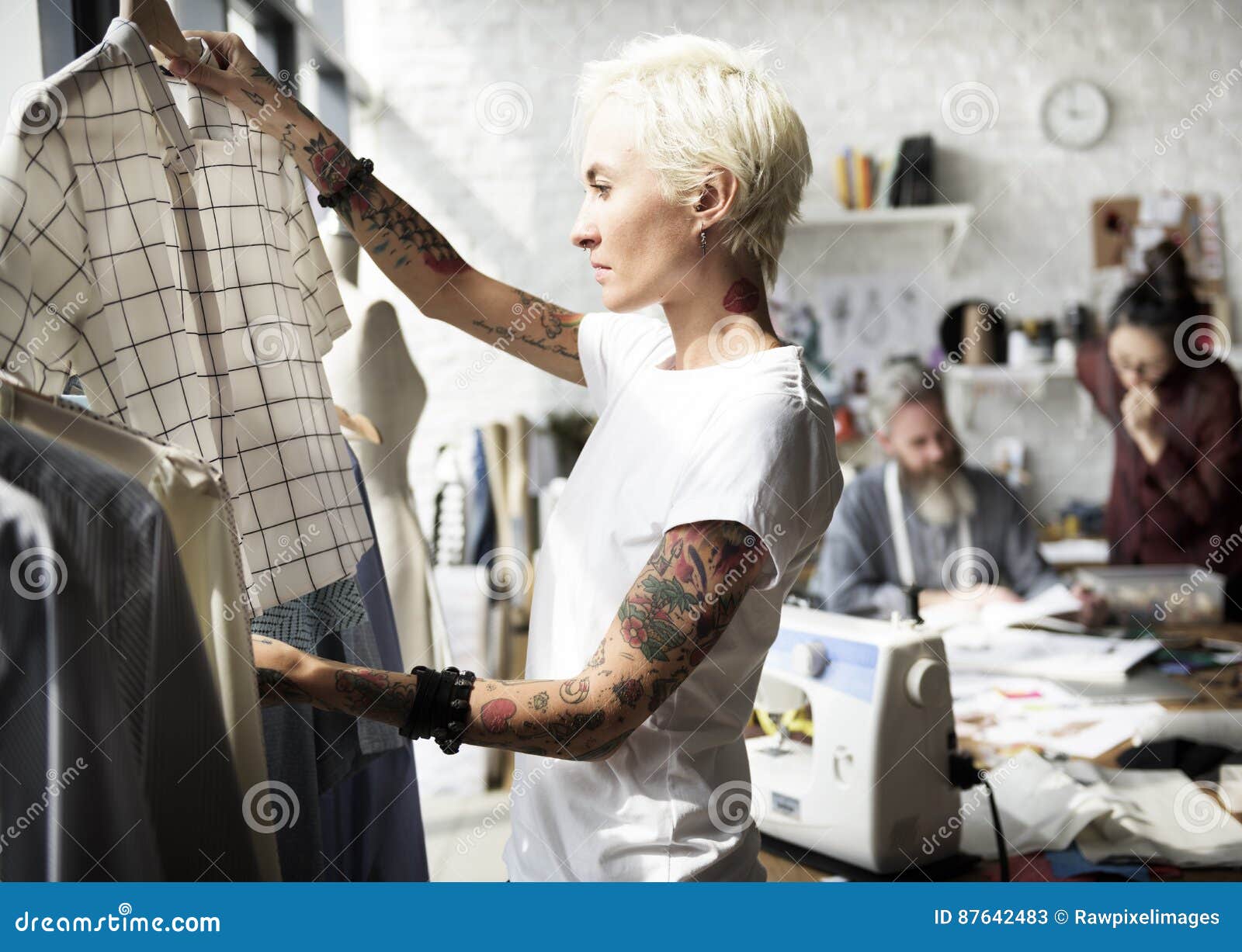 Modedesigner Stylish Showroom Concept Stockbild - Bild von modern ...