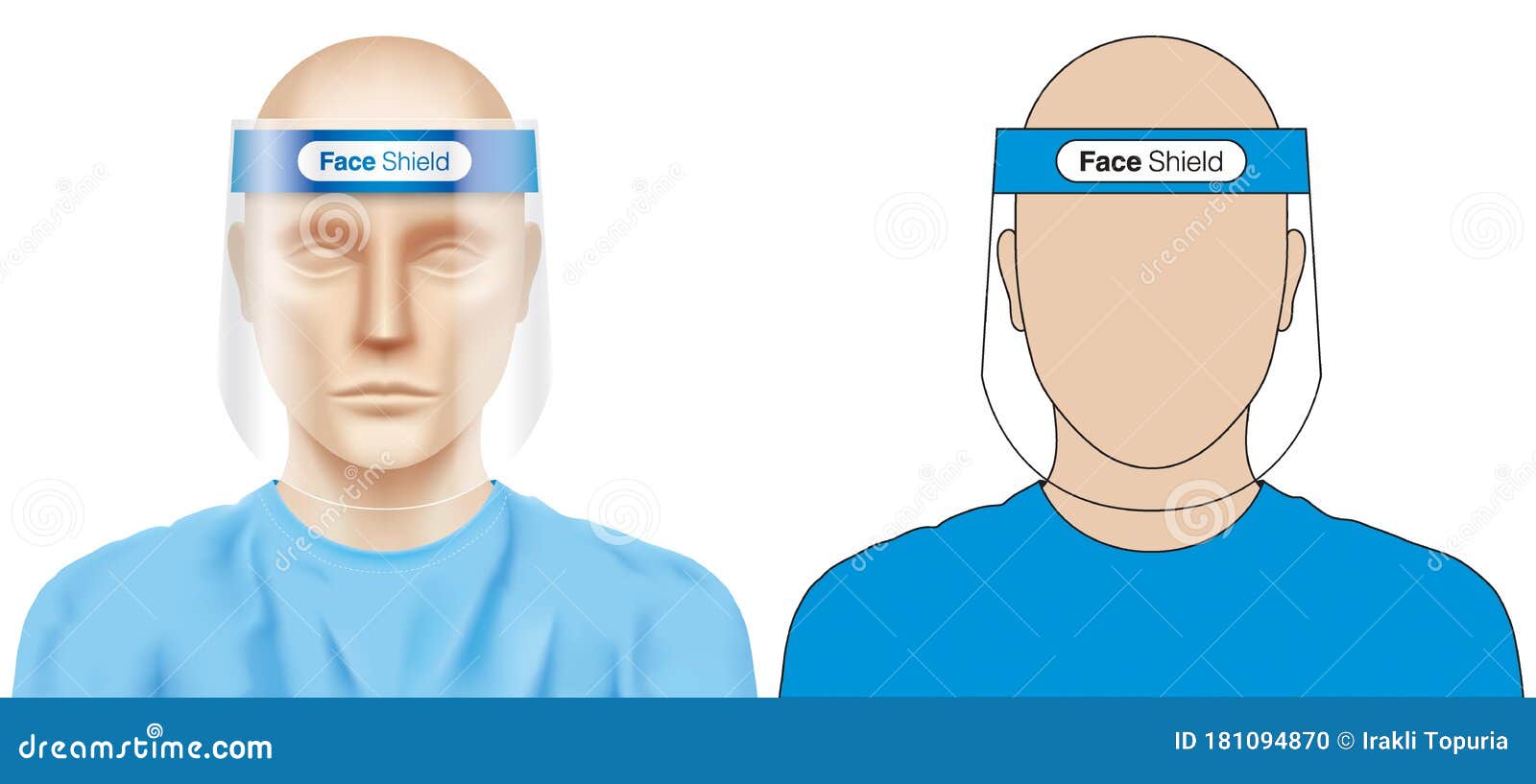 Corona Virus Protective Uniform Graphical Drawing. Stock Vector ...