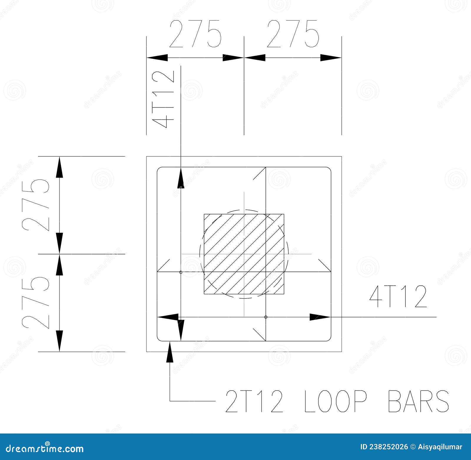 Plan and Sections of Pile Cap Design Drawing Shown Technical Drawing ...