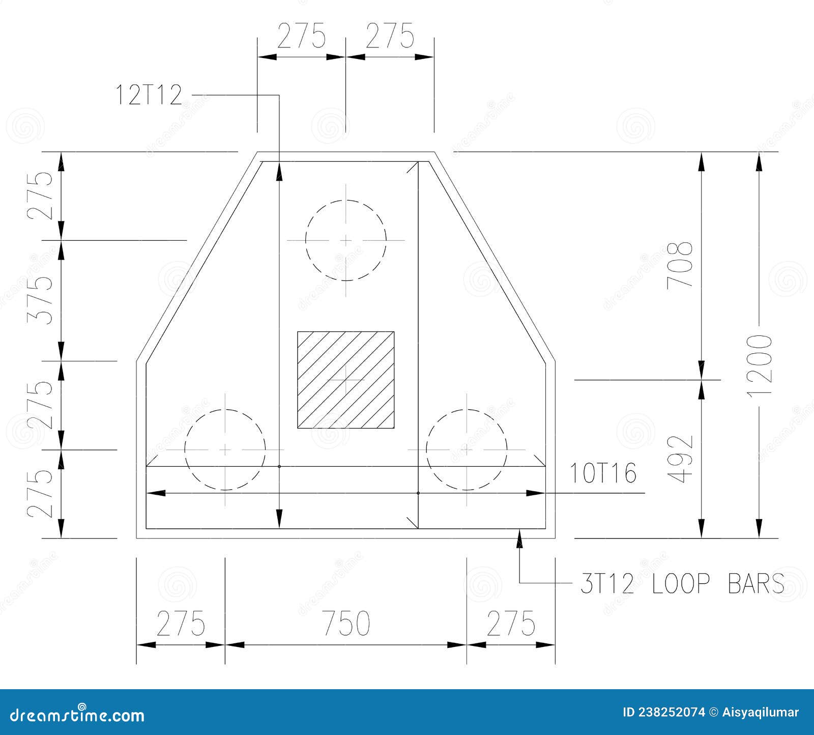 Plan And Sections Of Pile Cap Design Drawing Shown Technical Drawing ...