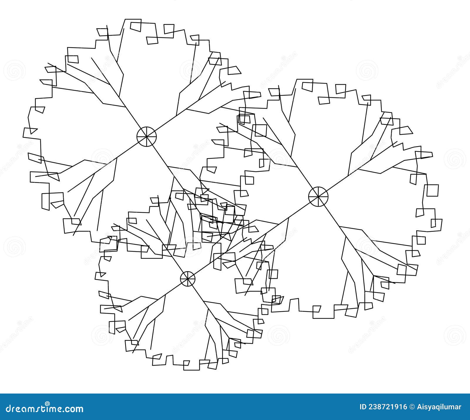 Architectural Graphic or Symbol of the Trees from the Top View. Stock ...
