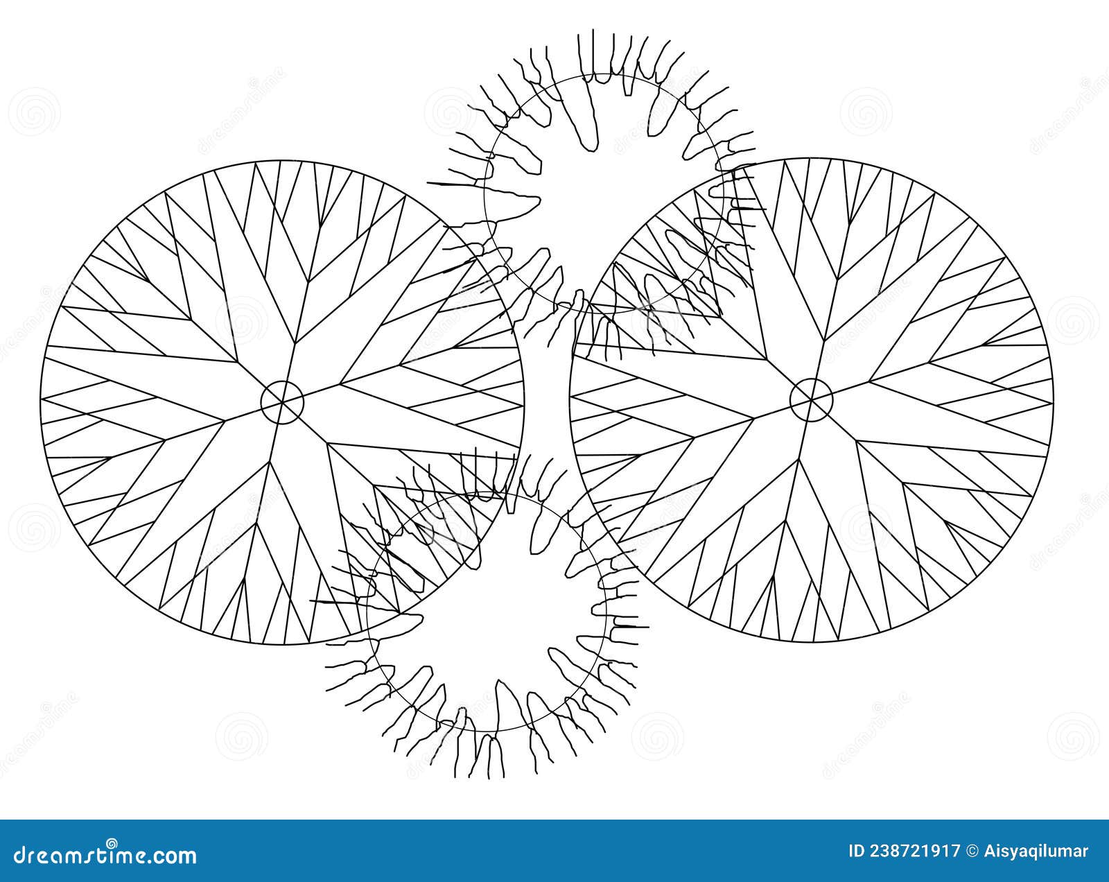 Architectural Graphic or Symbol of the Trees from the Top View. Stock ...