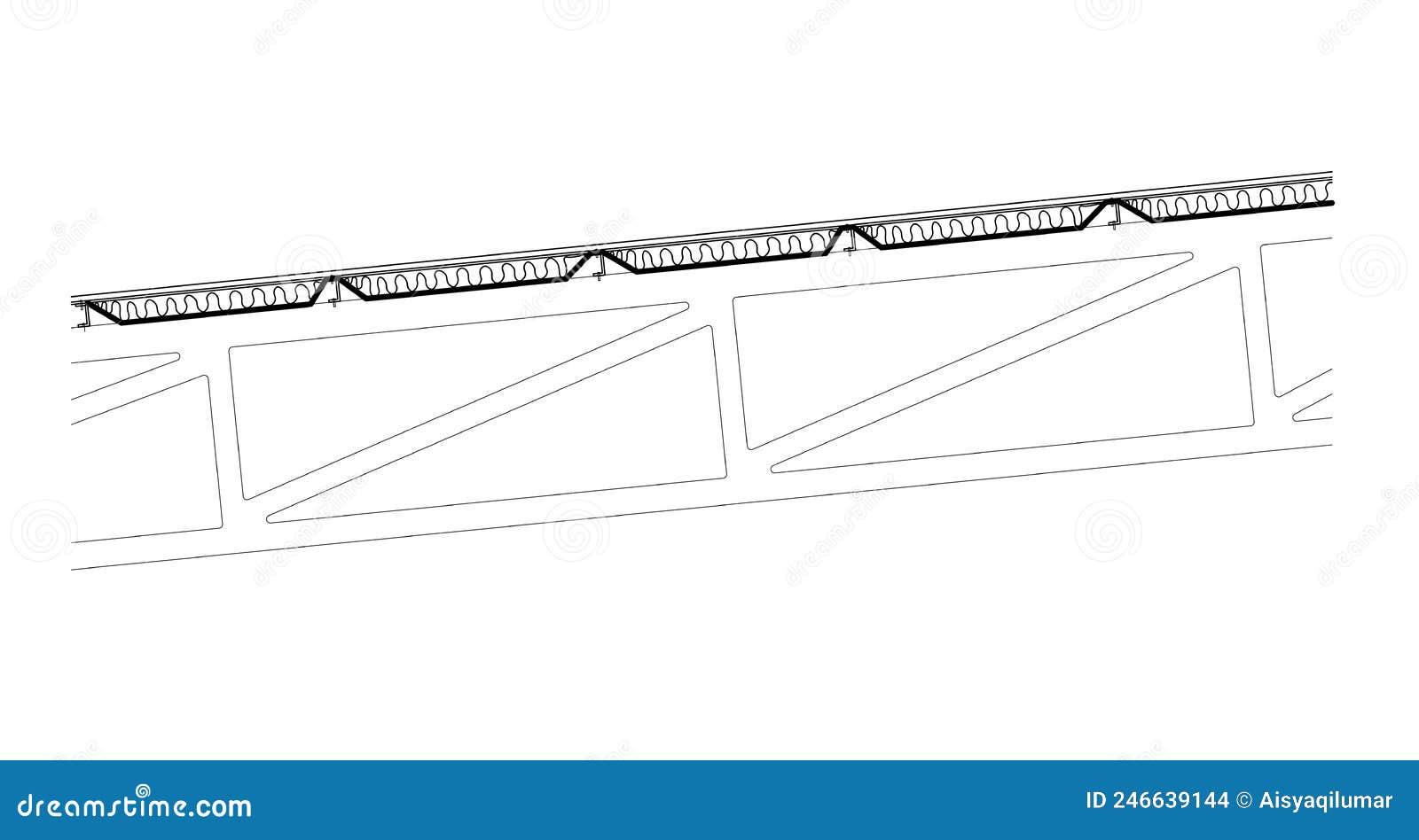 Architectural CAD Drawing in 2D Showing the Typical Detail Section of ...
