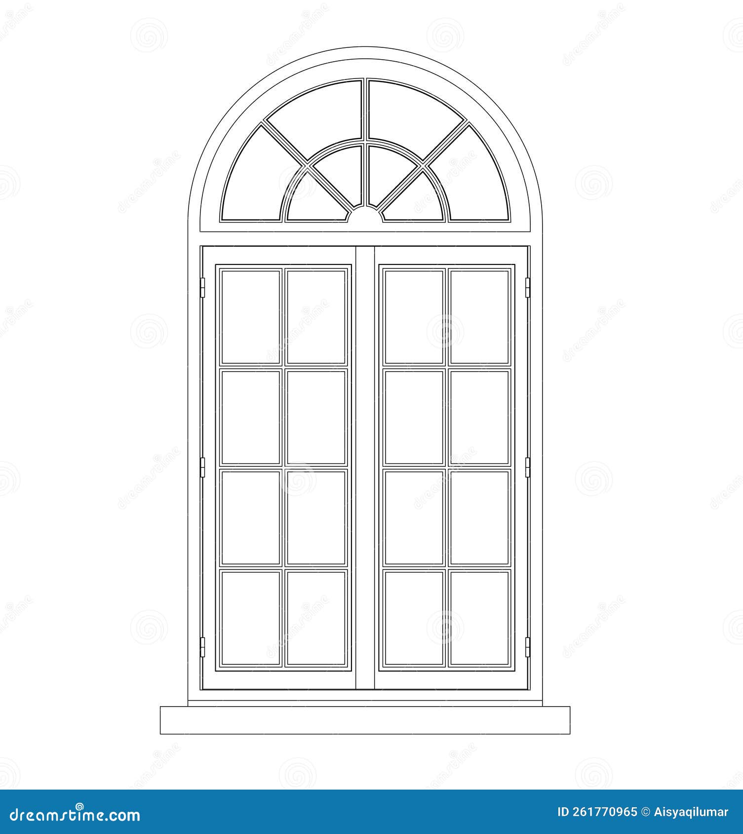 Usually this Type of Window Frame is Made of Aluminum. Stock ...