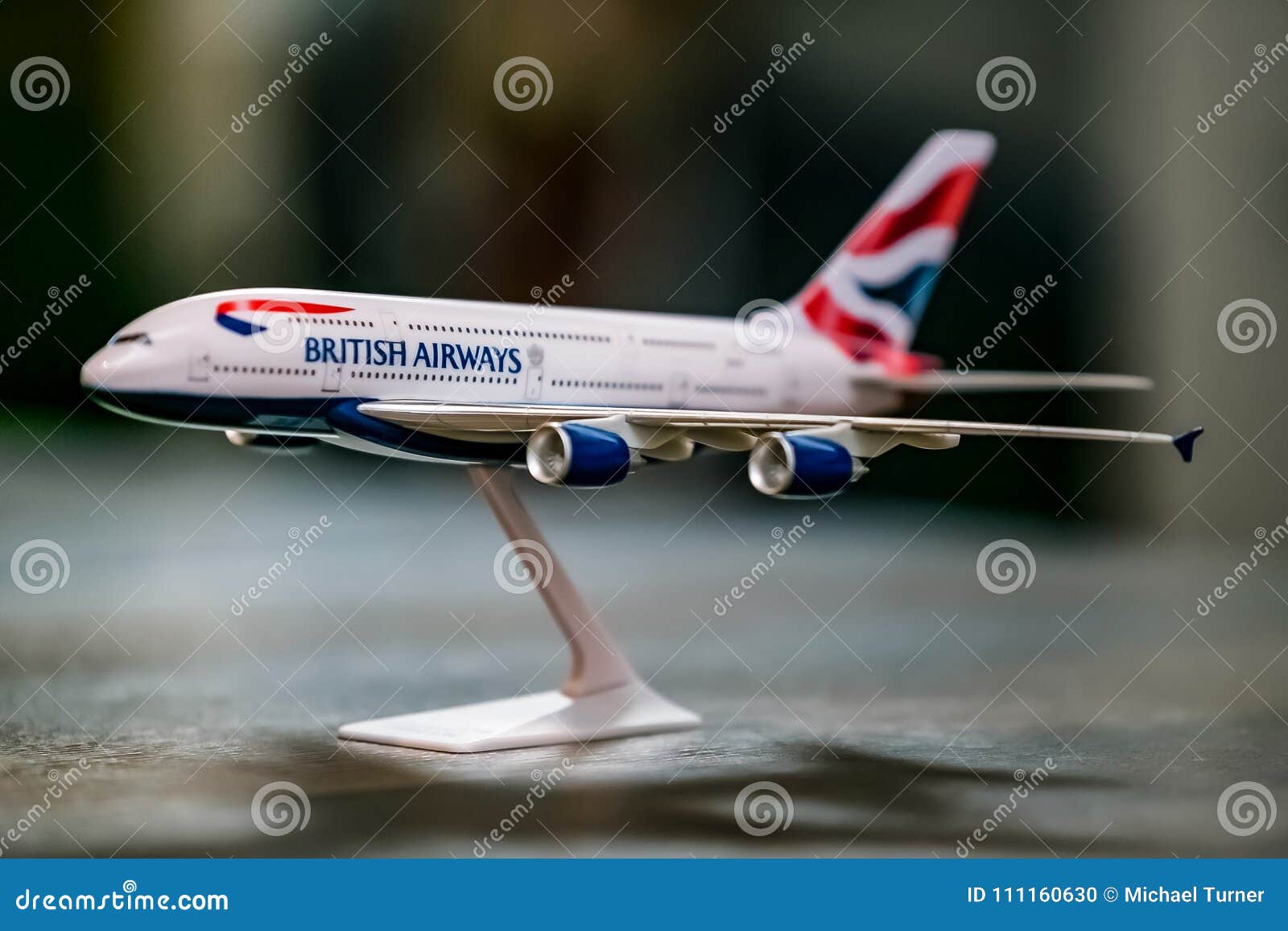 Model Airplane of a Airbus A380, British Airways Editorial Image ...