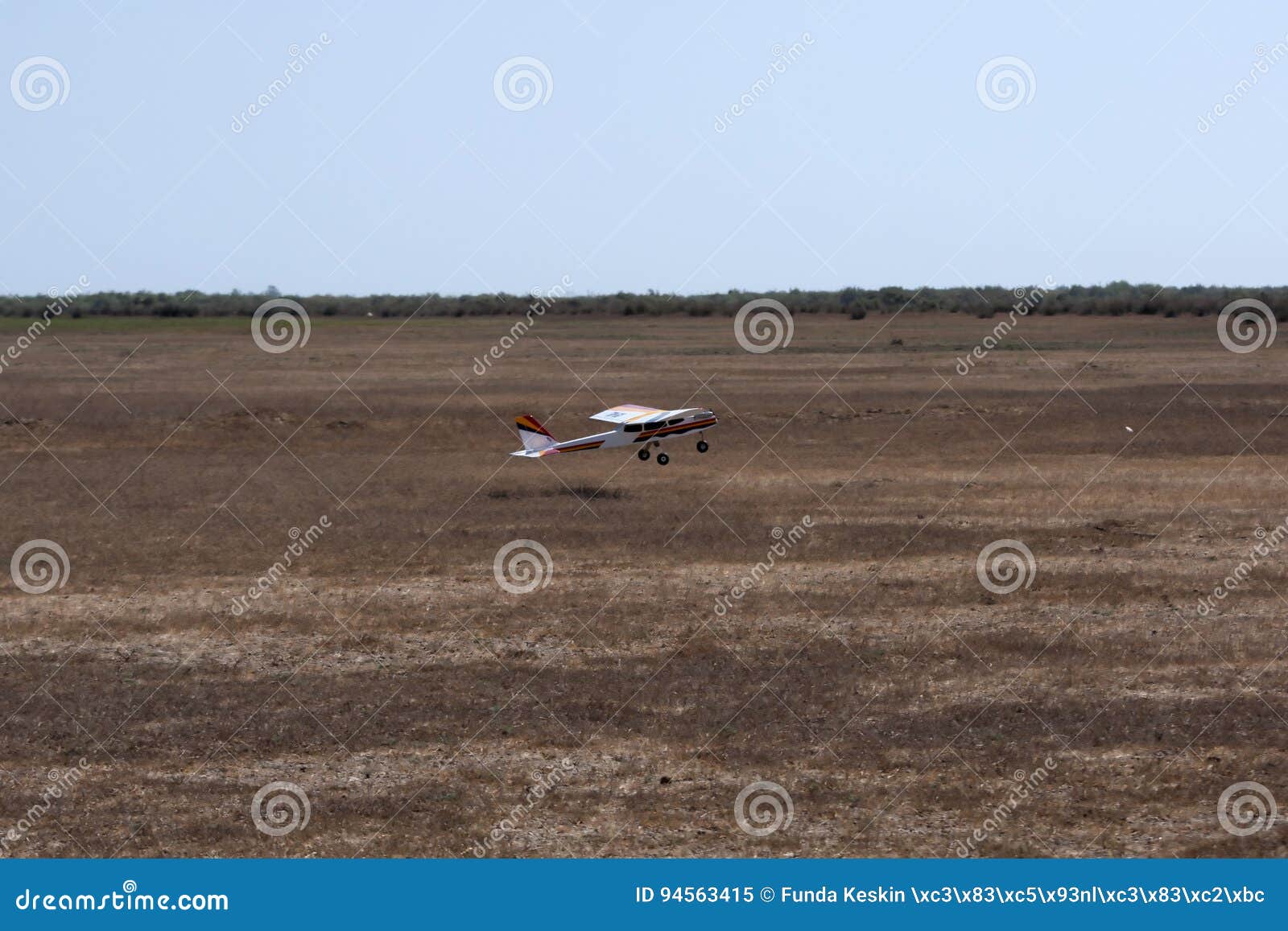 A Model Airplane Stunt Plane Spinning. Model: Tri 60 Stock Image ...