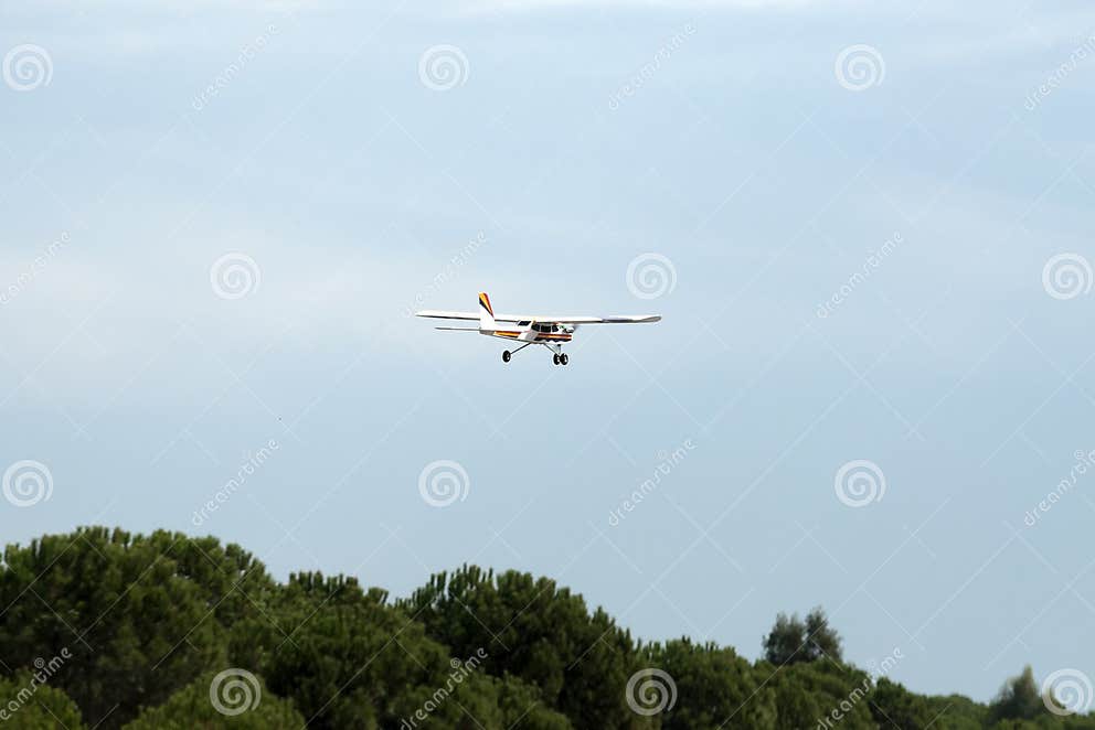 Model Airplane Stunt Plane Spinning. Stock Photo - Image of engine ...