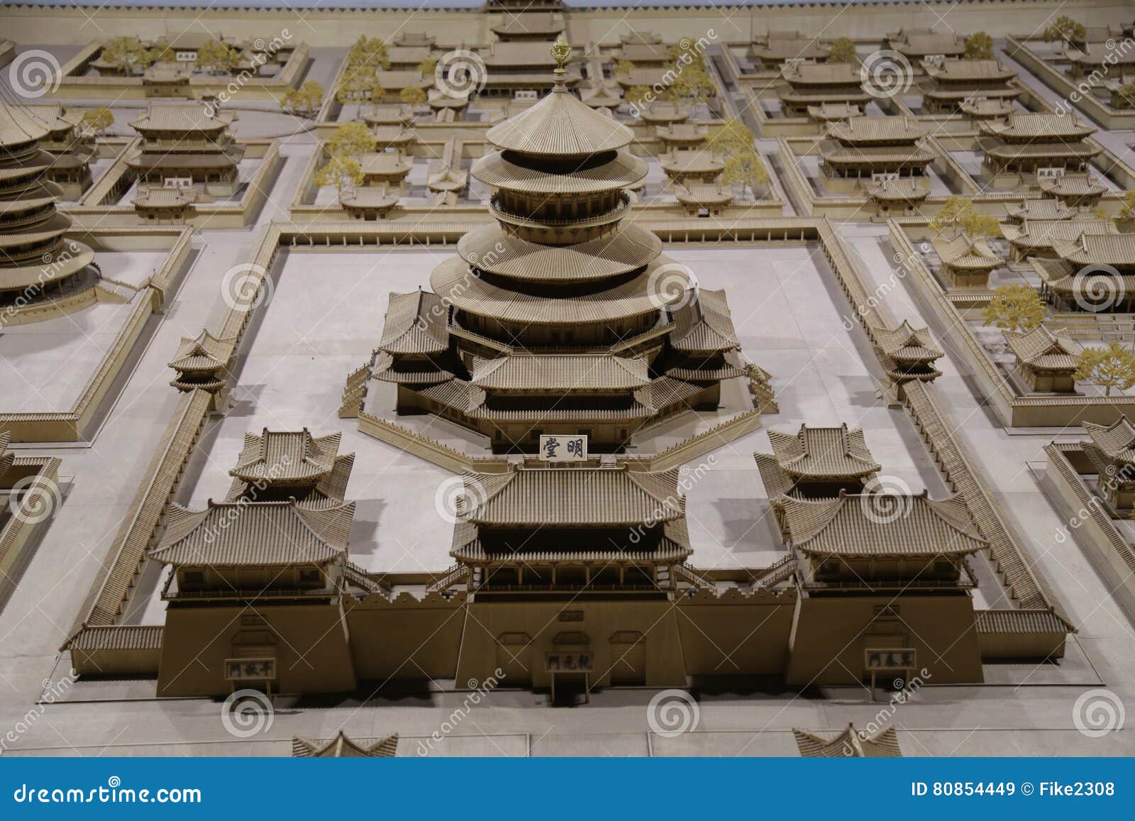 Model of Ancient Chinese City Stock Image - Image of asian, luoyang ...