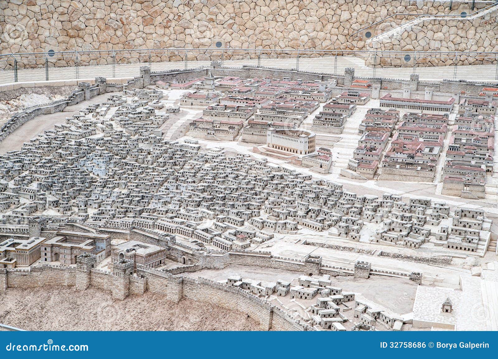 Model of ancient Jerusalem editorial photo. Image of city - 32758686