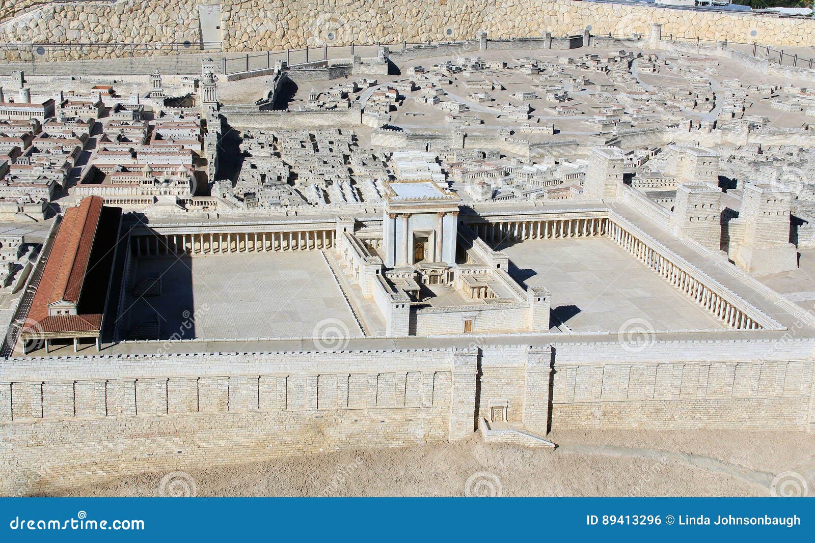 Model of Ancient Jerusalem Temple Mount Stock Photo - Image of basilica ...