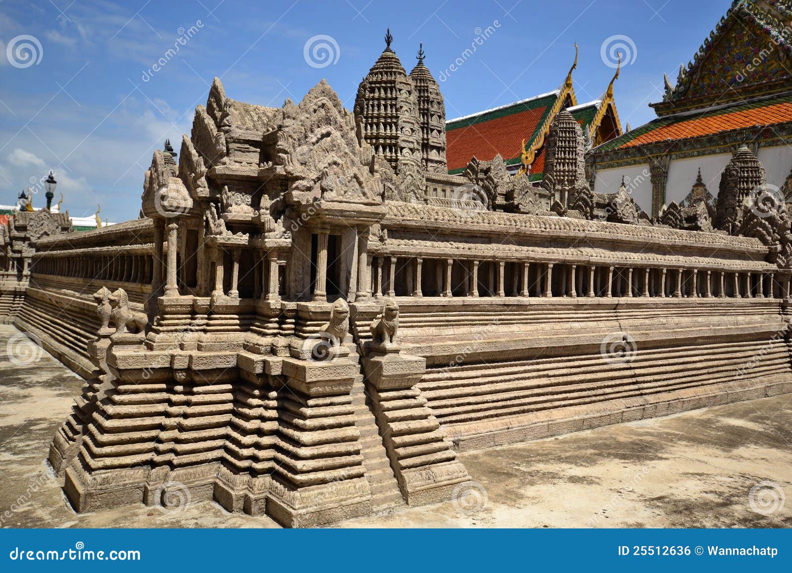 A model of Angkor Wat stock photo. Image of monastery - 25512636