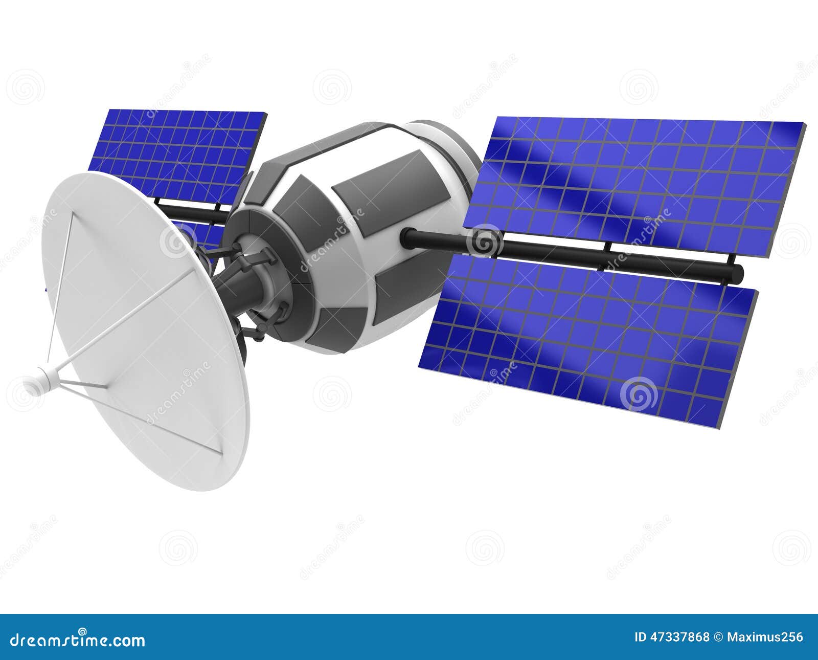 Artificial Satellite. Telecommunication Satellite On The Earth ...