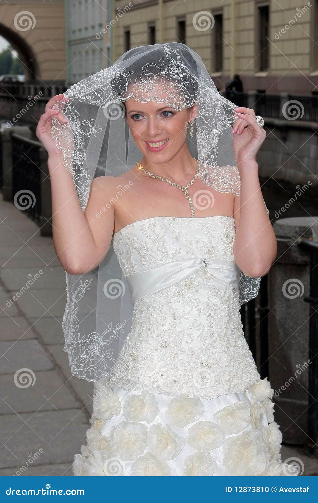 The model as a bride stock photo. Image of bride, suit - 12873810