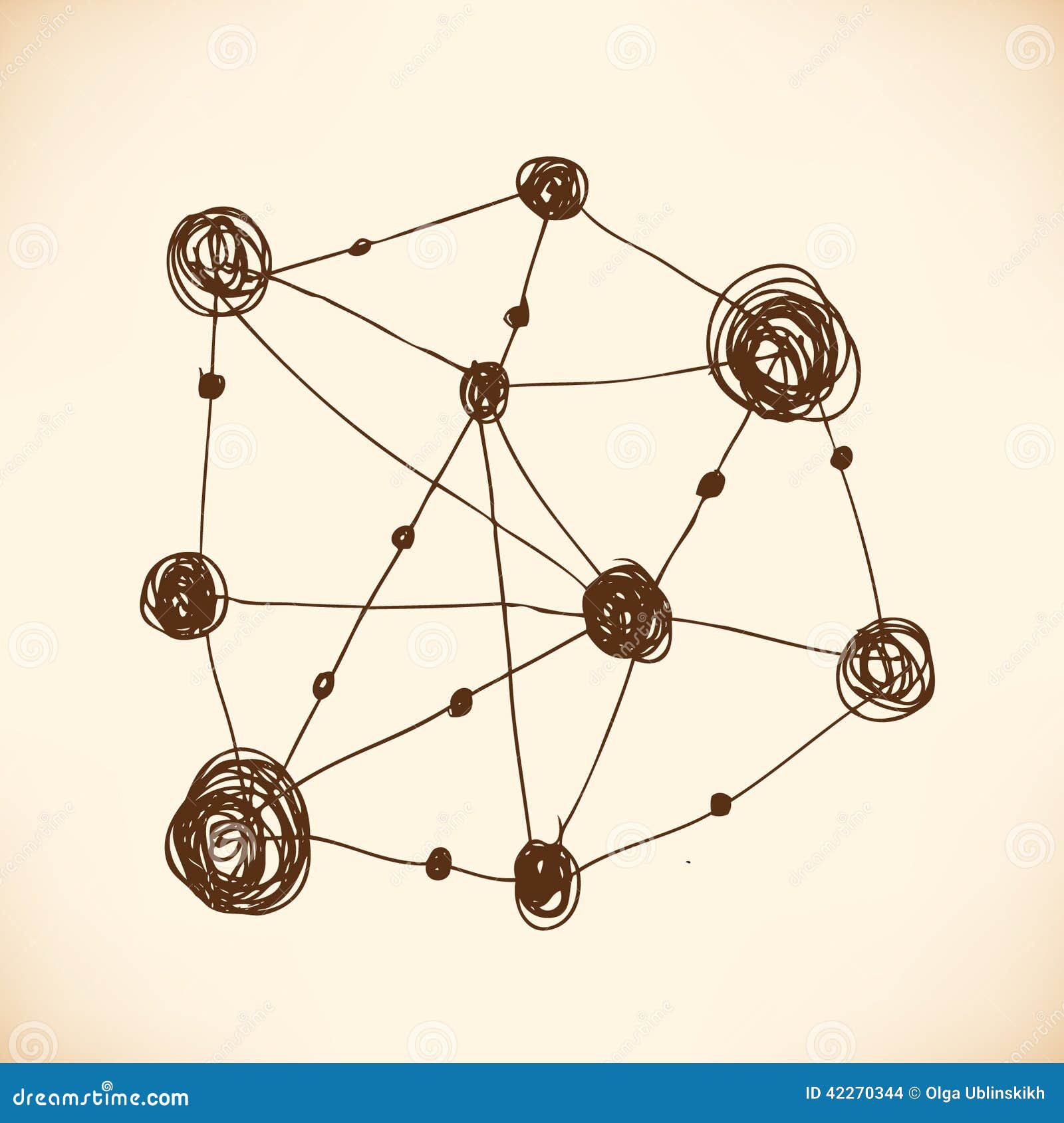 Model of Atom. Atomic Lattice Stock Vector - Illustration of chemical ...
