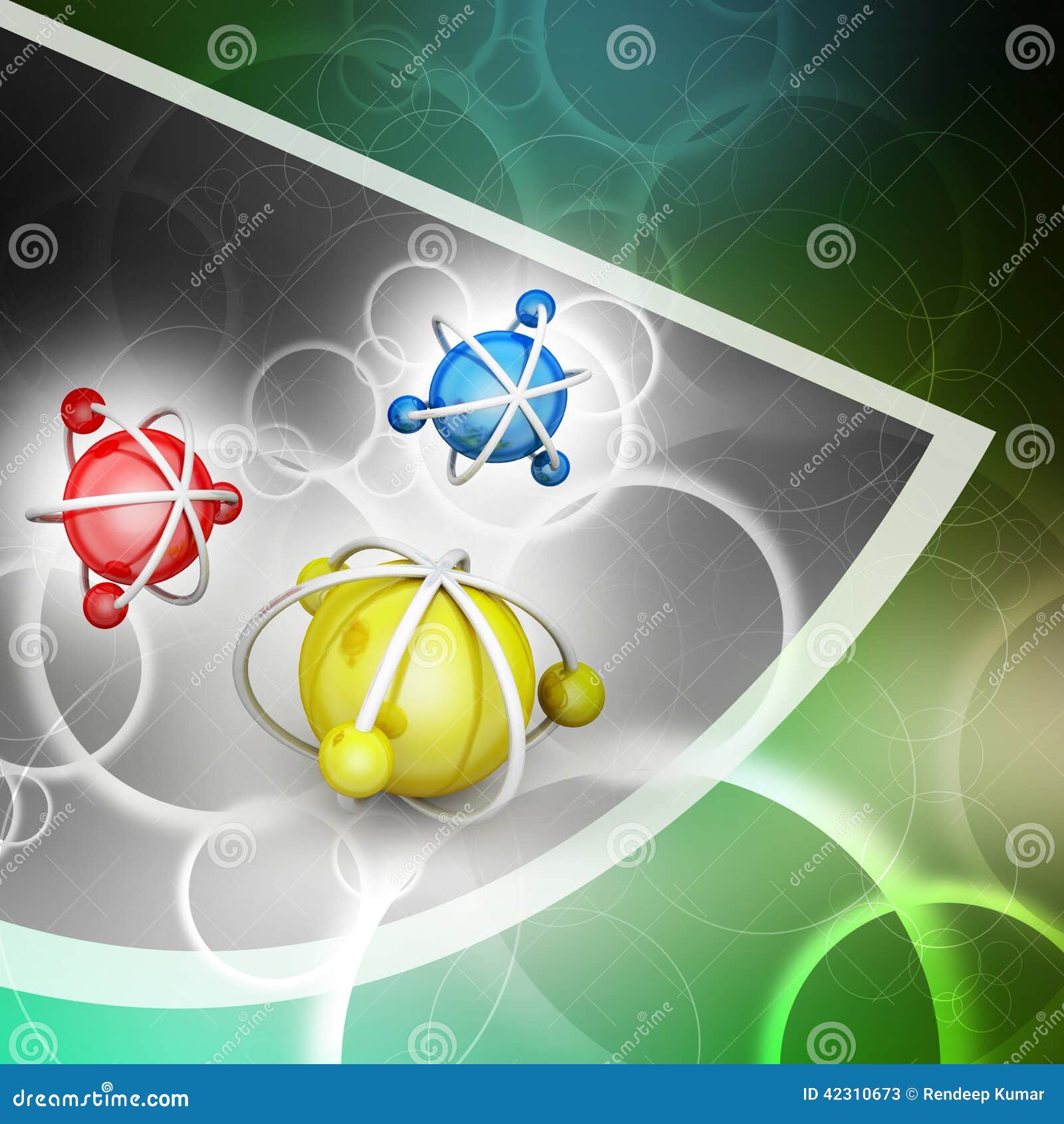 Model of atom stock illustration. Illustration of ellipse - 42310673