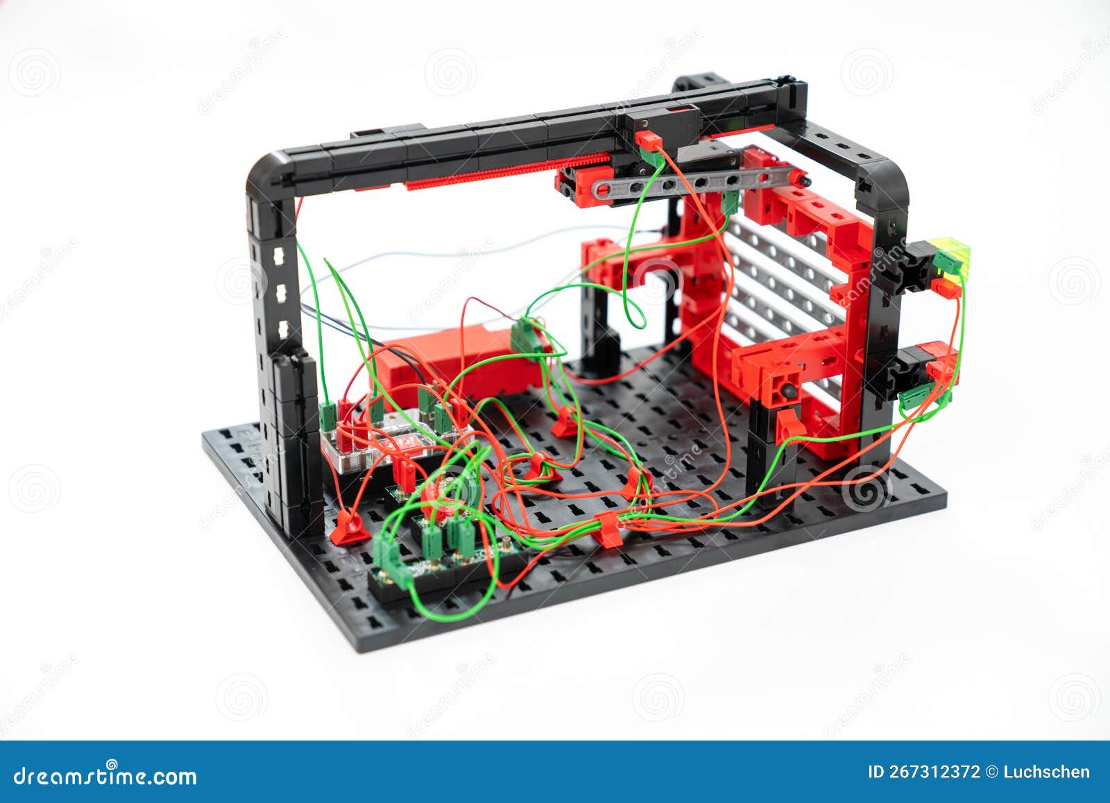 Model of an Automatic Device Assembled from a Children`s Set of Plastic ...