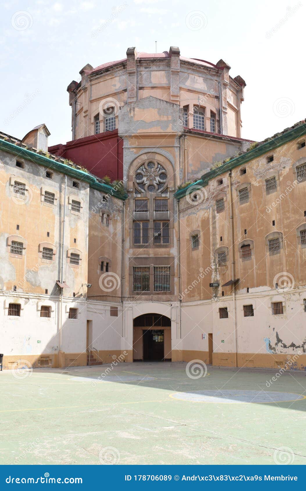 Model of Barcelona, Old Closed Prison Stock Image - Image of closed ...