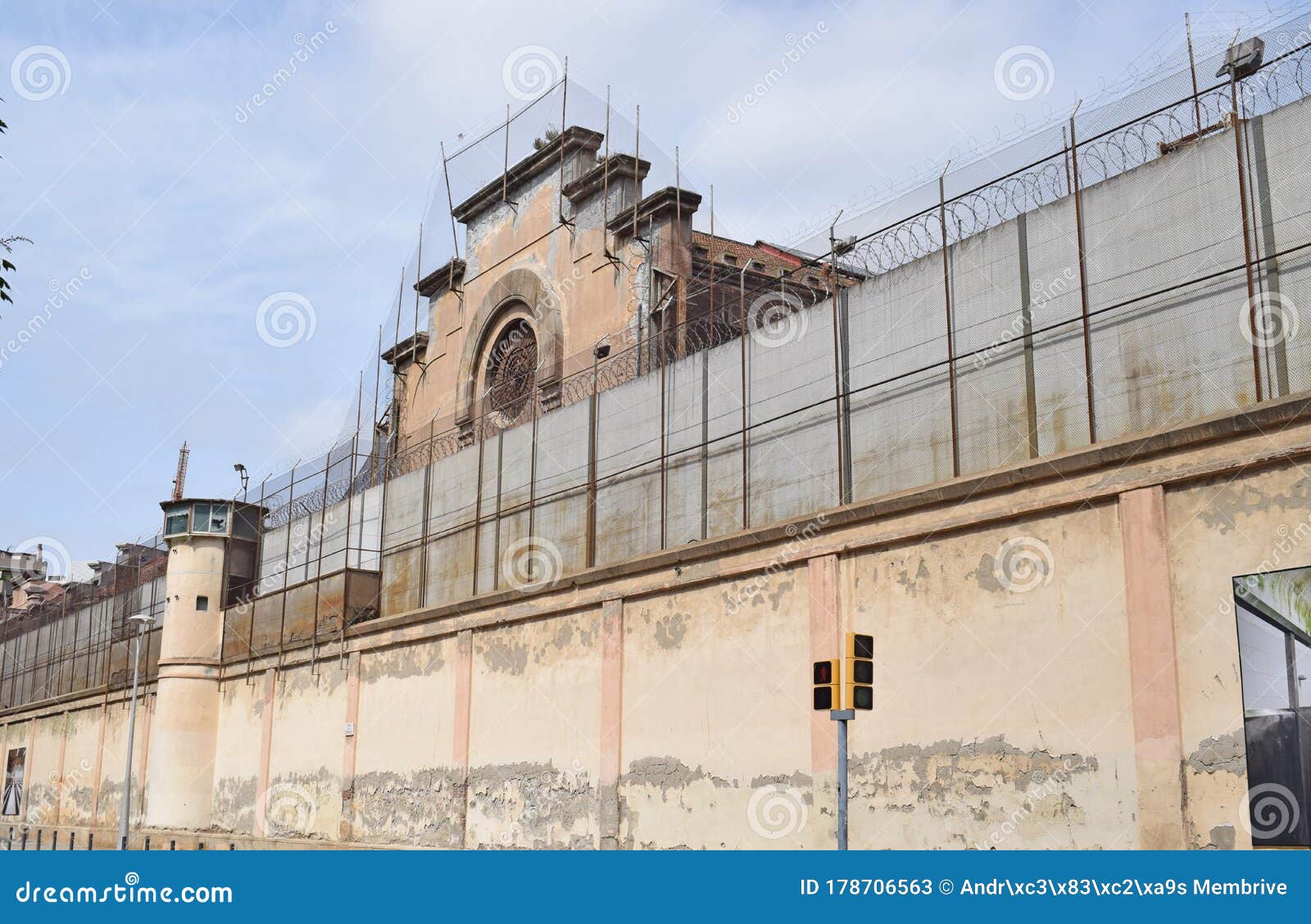 Model of Barcelona, Old Closed Prison Stock Image - Image of ...