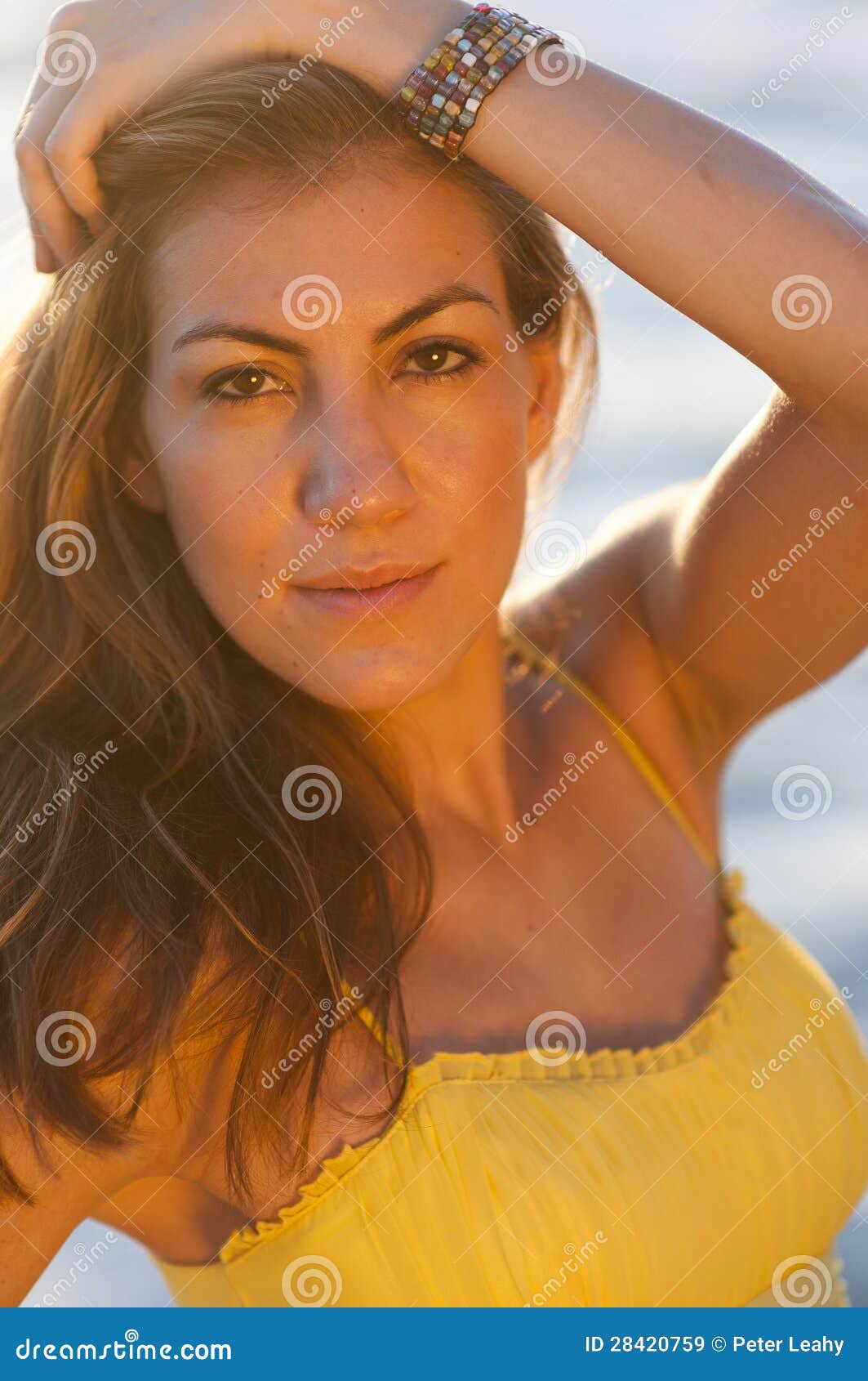 Model in at the beach stock image. Image of model, female - 28420759