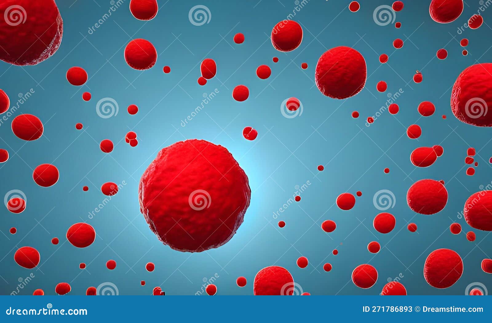 Model of blood cells stock illustration. Illustration of scientific ...