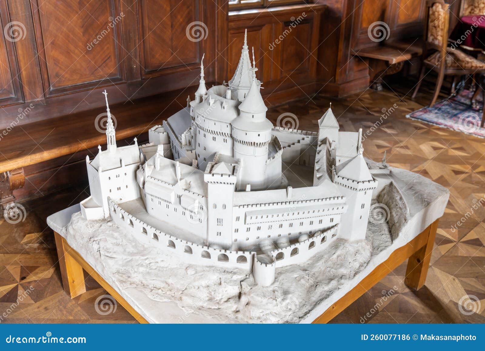 Model of the Bojnice Castle Inside the Castle Museum Editorial Photo ...