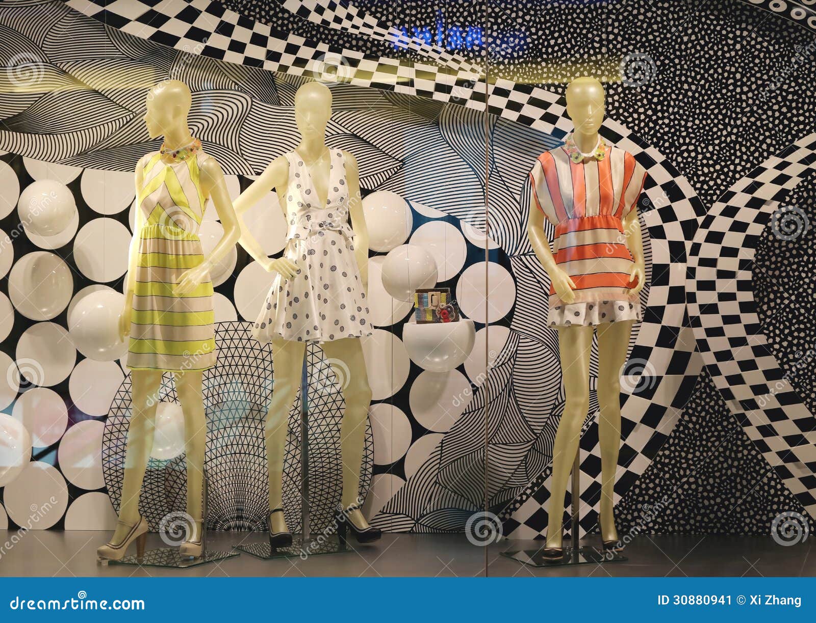 Model in Boutique stock image. Image of woman, show, swim - 30880941