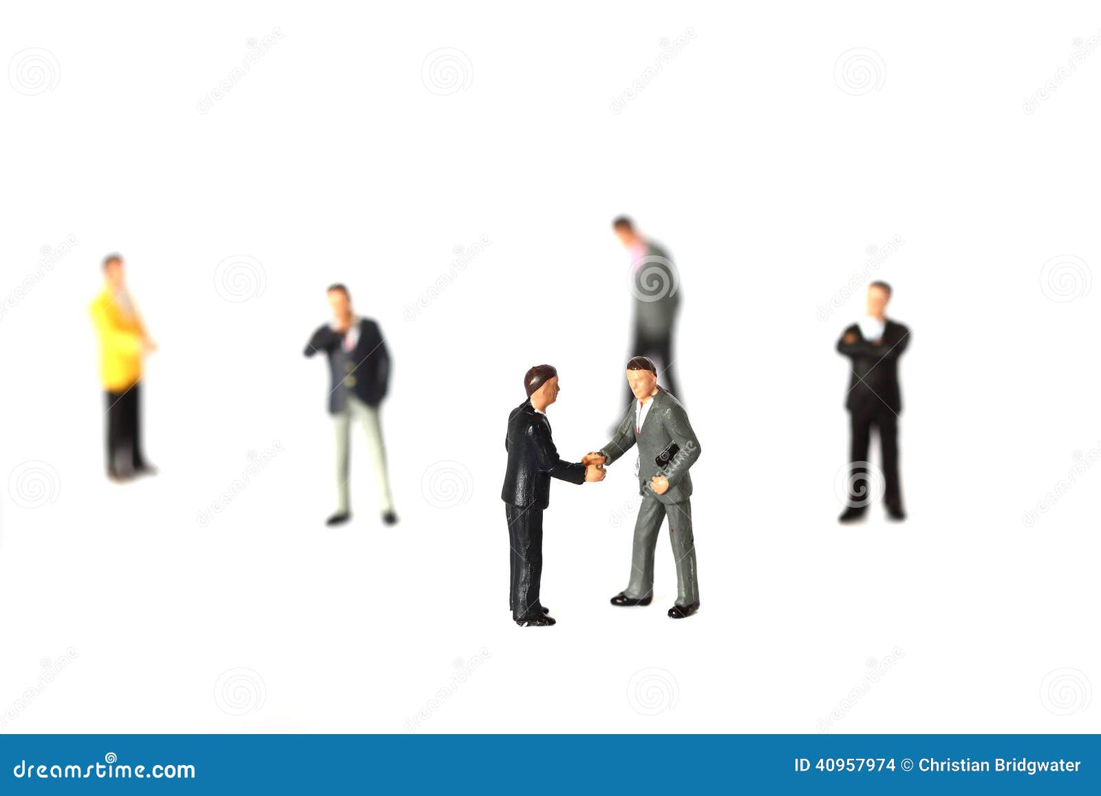 Model business figures B stock photo. Image of handshake - 40957974
