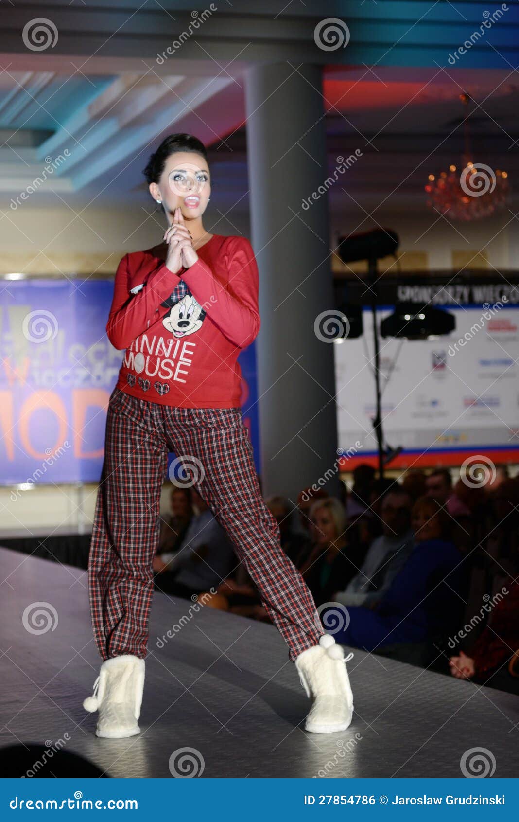 Model on catwalk editorial photo. Image of stylish, girl - 27854786