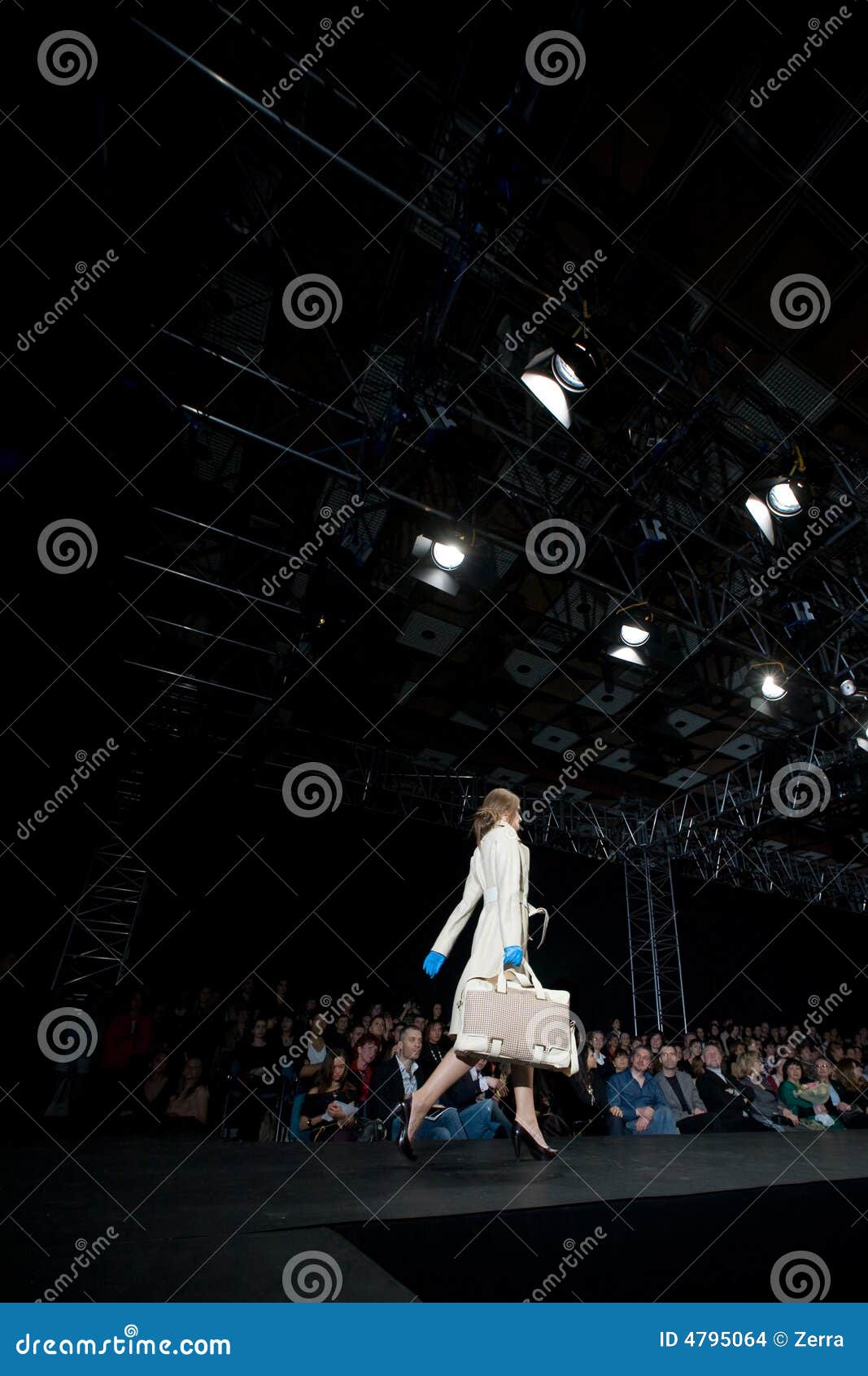 The Model Is On The Catwalk At The Fashion Show Editorial Image ...