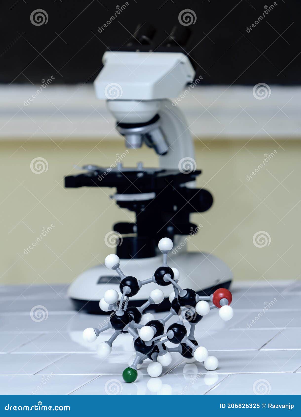 Model of a Chemical Formula Stock Image - Image of formula, biology ...