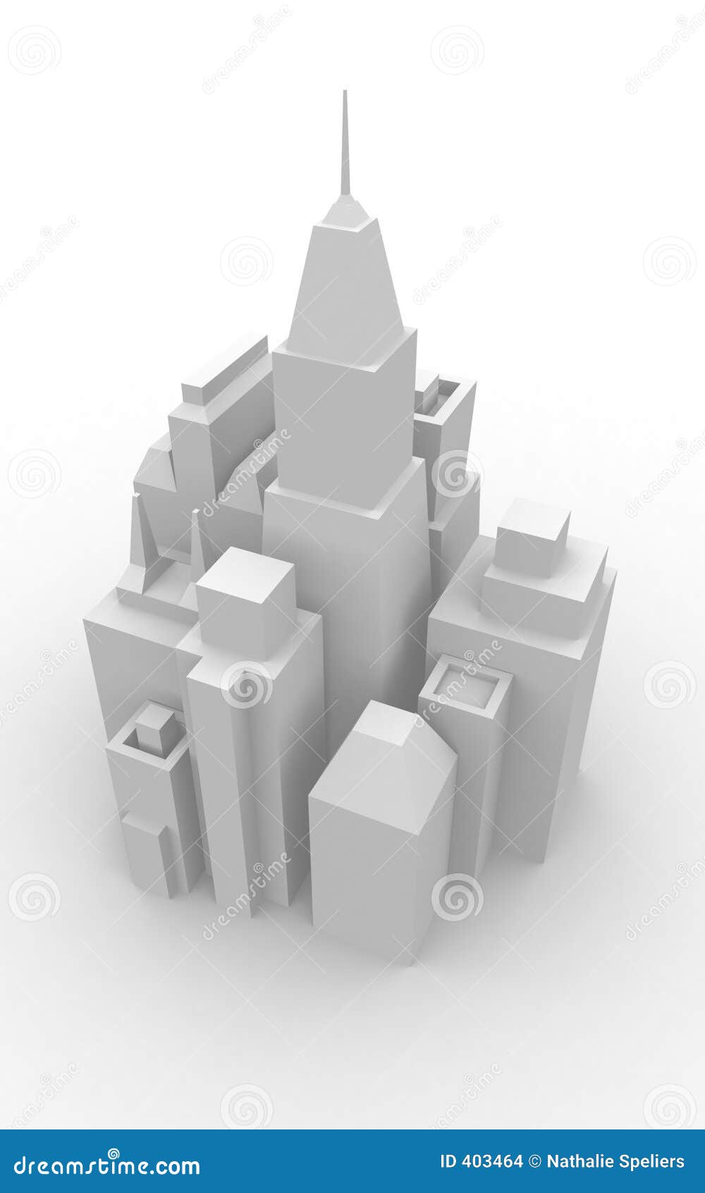 Model Cityscape stock illustration. Illustration of building - 403464