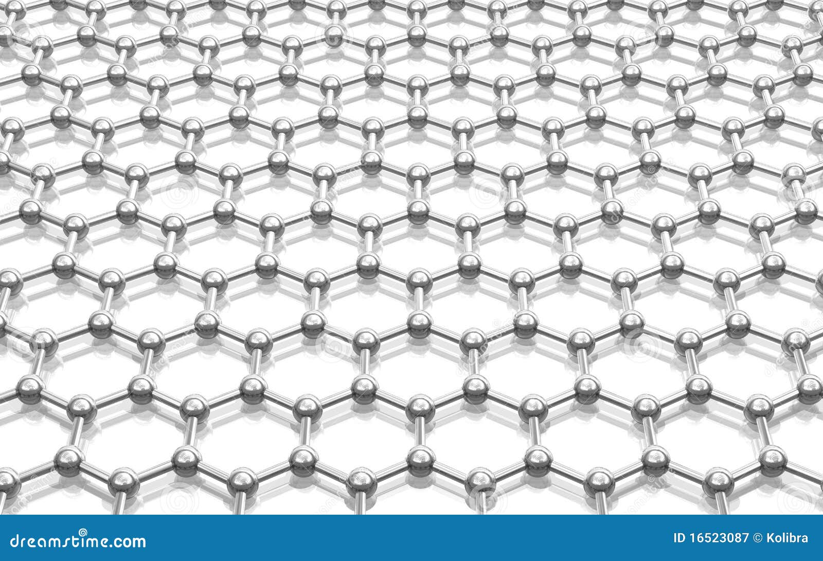 Model Crystal Lattice Graphene Stock Illustration - Illustration of ...