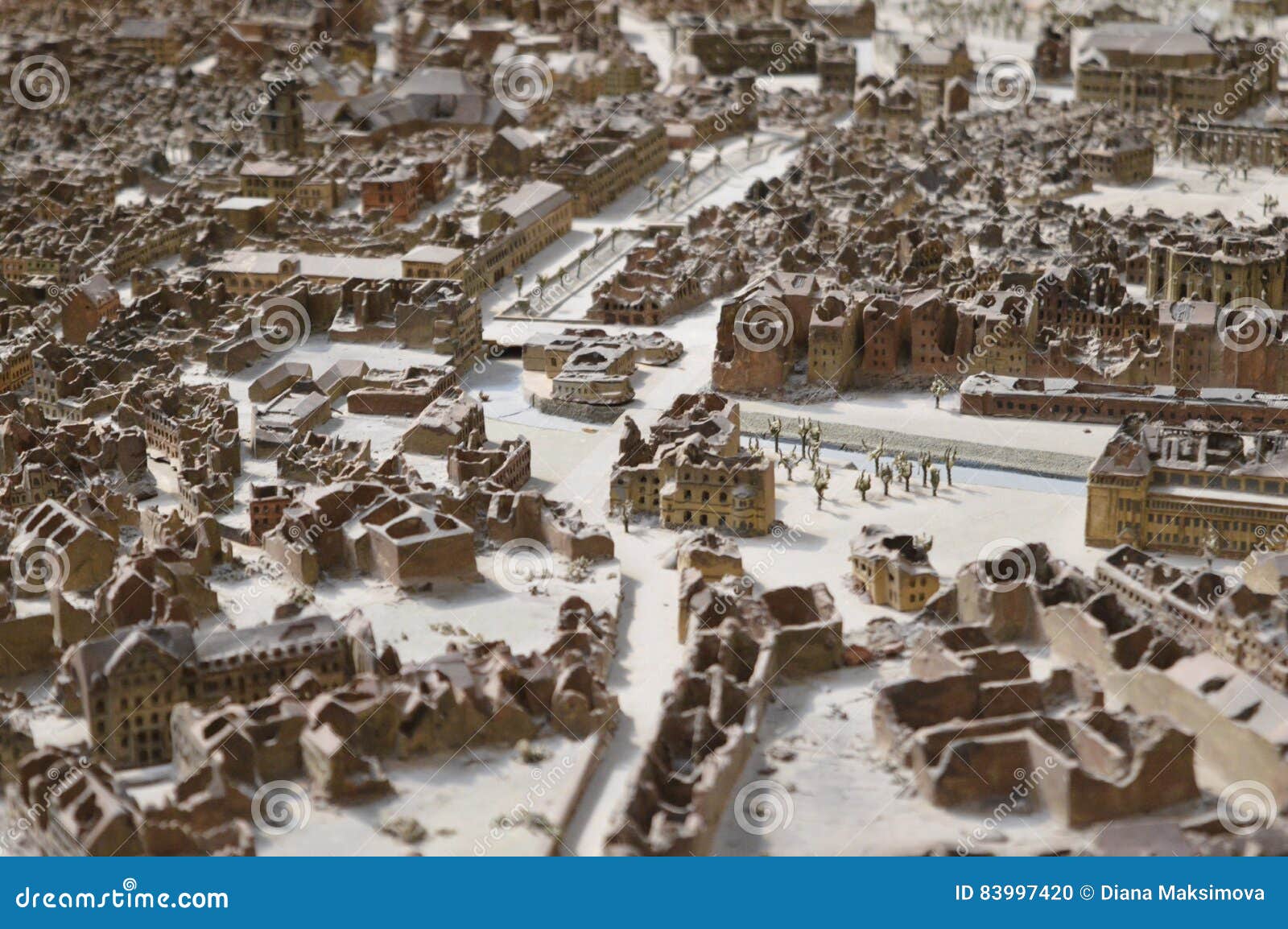 Model of the Destroyed Hanover. Editorial Image - Image of buildings ...