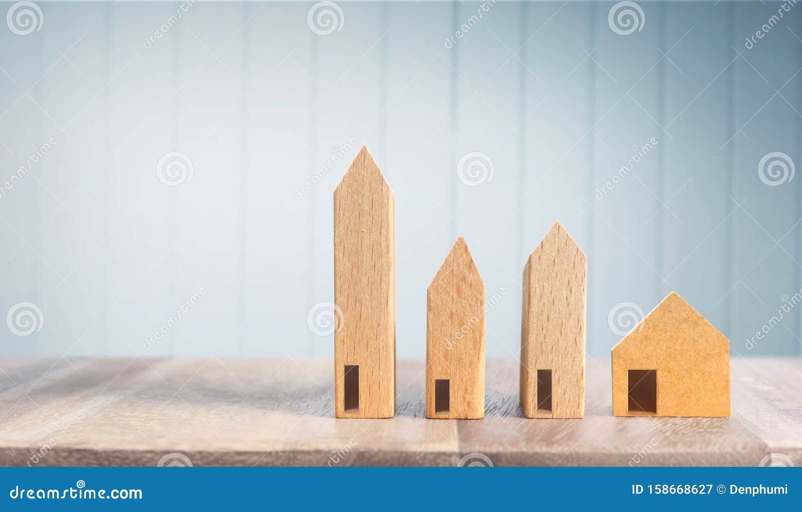 Model of Detached House, Home Idea Stock Image - Image of family ...