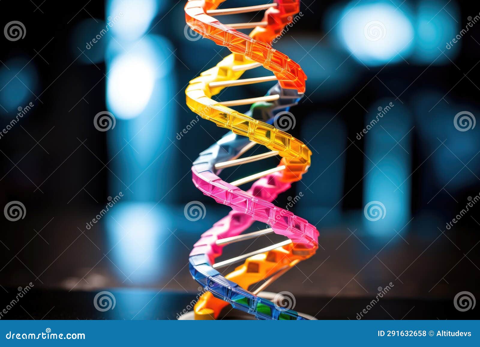 Model of Dna Double Helix Close-up Stock Photo - Image of biology ...