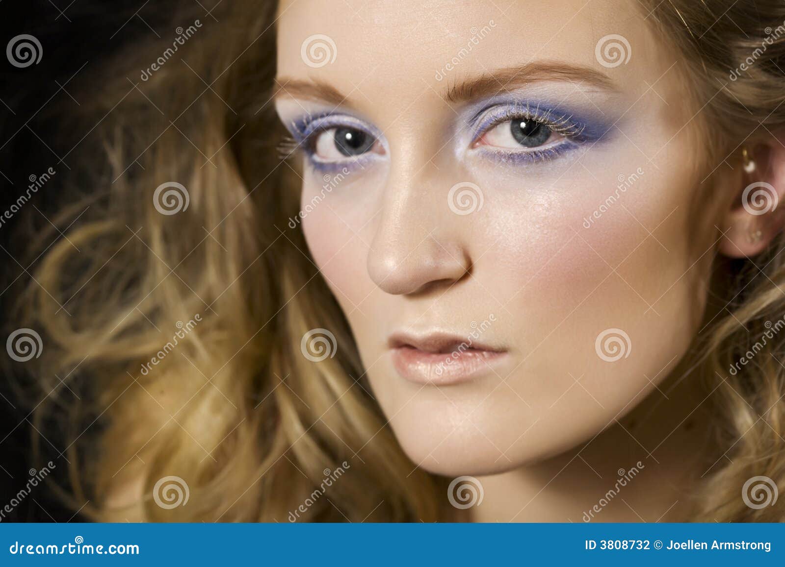 Model in dramatic makeup stock photo. Image of fashionable - 3808732