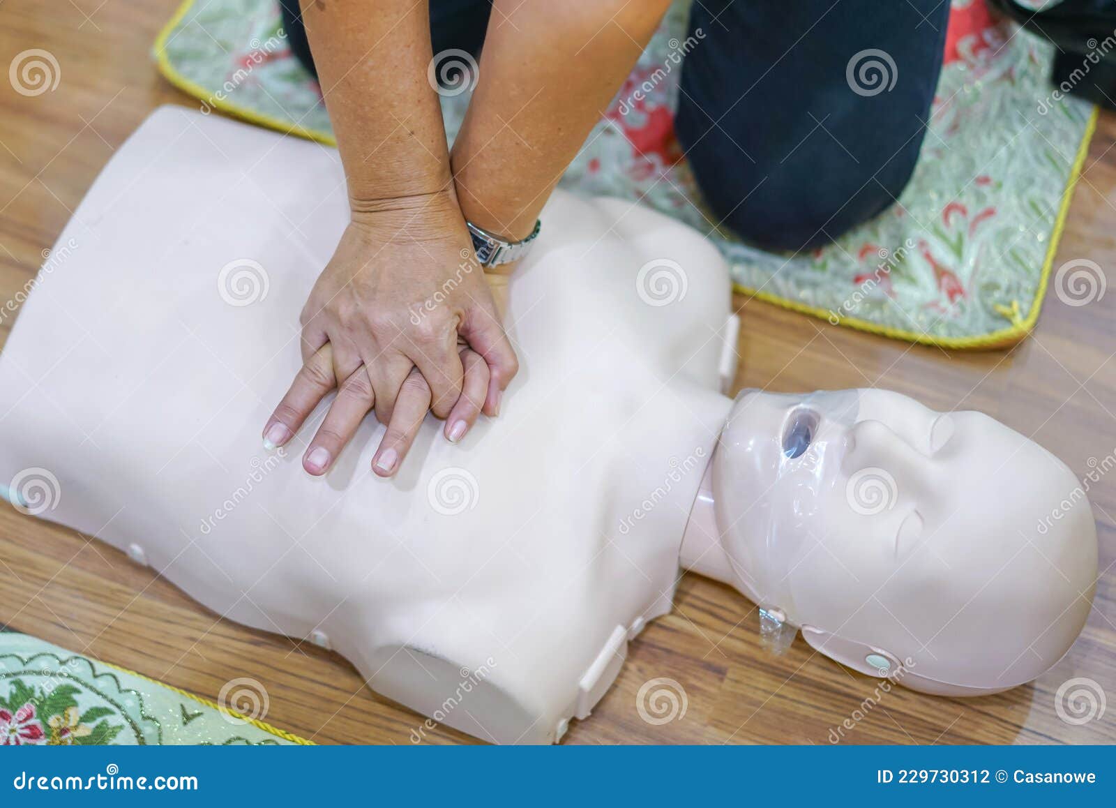 Model Dummy for CPR Training Medical in Class Stock Photo - Image of ...