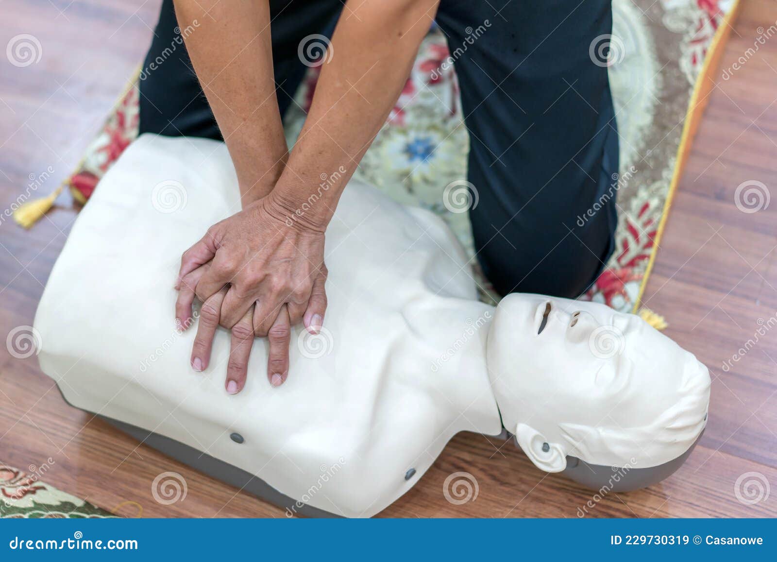 Model Dummy for CPR Training Medical in Class Stock Image - Image of ...