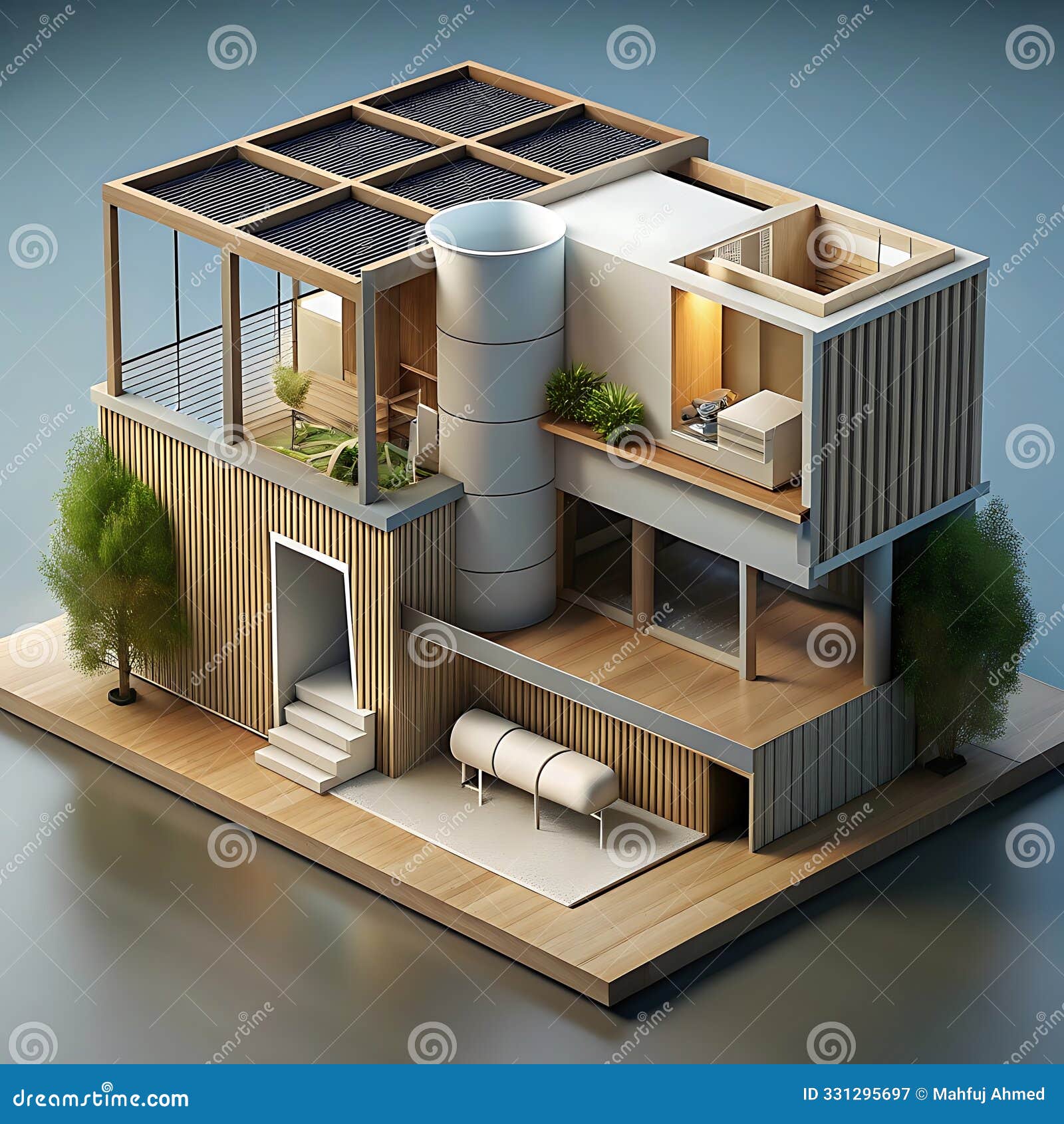 Model Duplex House Project With Swimming Pool Sustainability And Energy ...