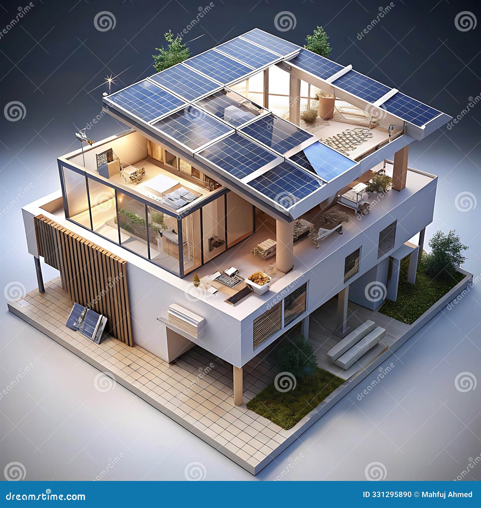 Model Duplex House Project With Swimming Pool Sustainability And Energy ...