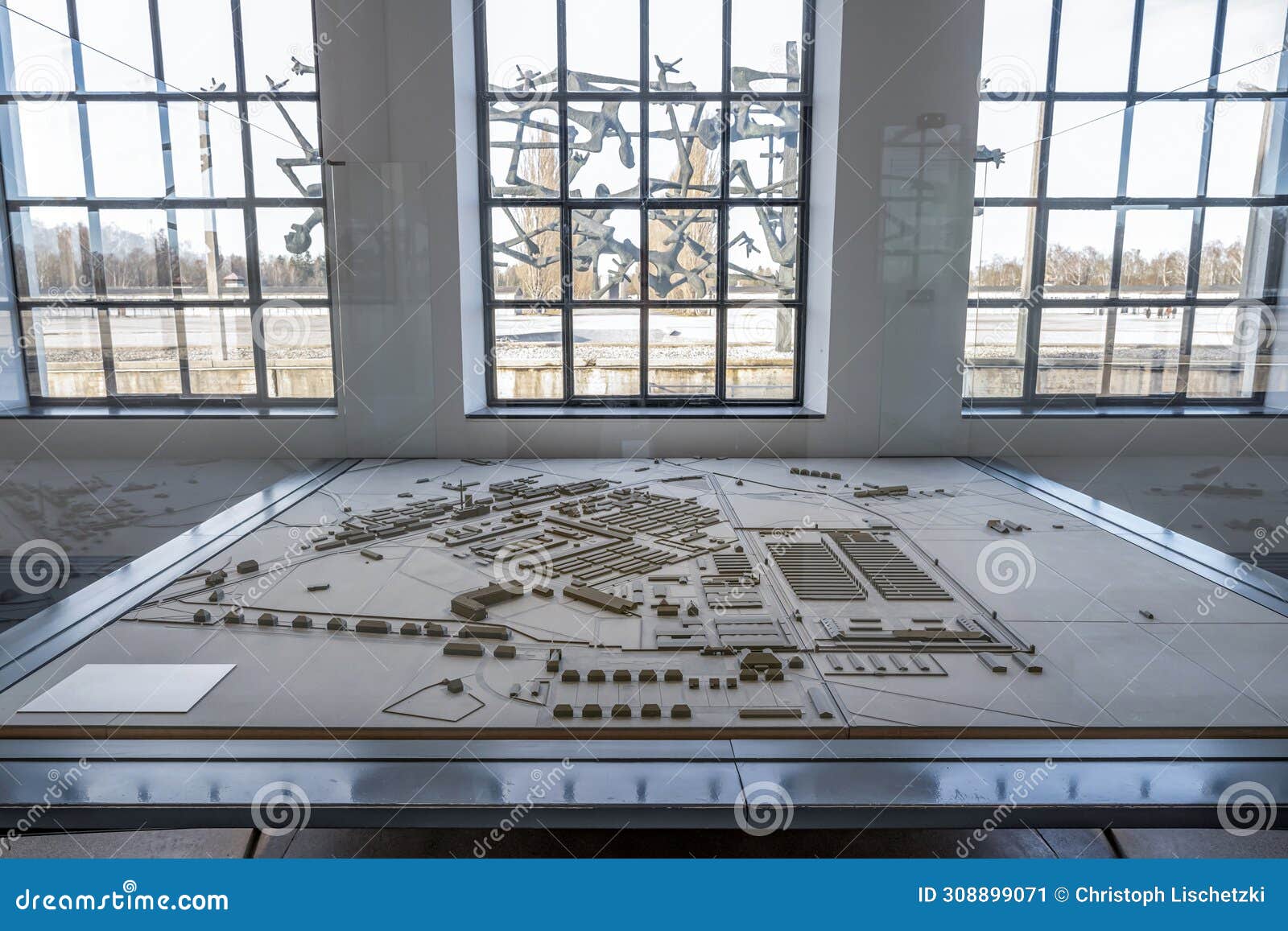 Model of Entire Dachau Complex at Peak of Operation in Dachau, Germany ...