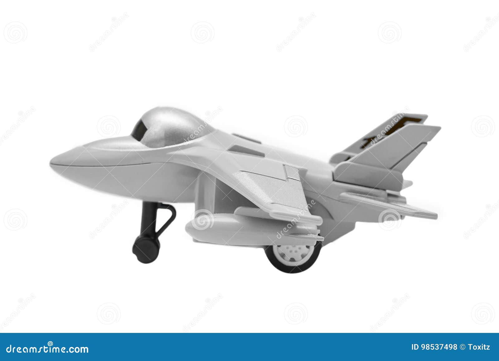Model of a Fighter Jet Toy Isolated on White Background Stock Photo ...