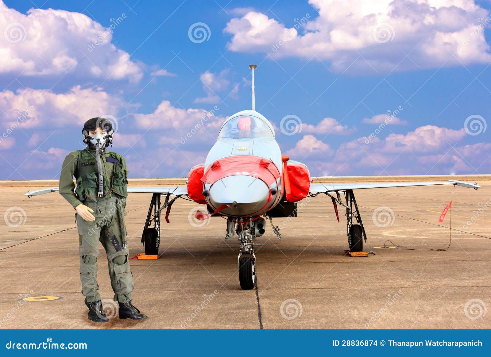 Model Fighter Pilot and Military Airplane Stock Photo - Image of army ...