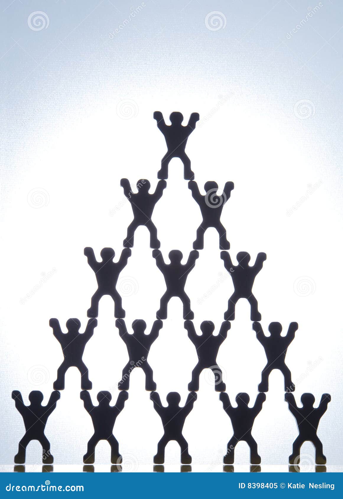 Model Figures Forming Pyramid Stock Image - Image of scheme, together ...