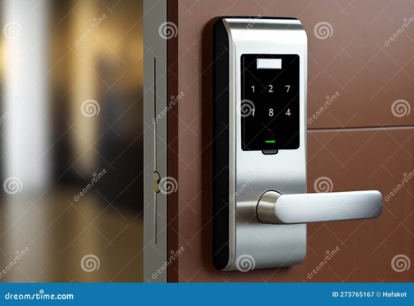 Model of Fingerprint Authentication Door Lock . Created with Generative ...